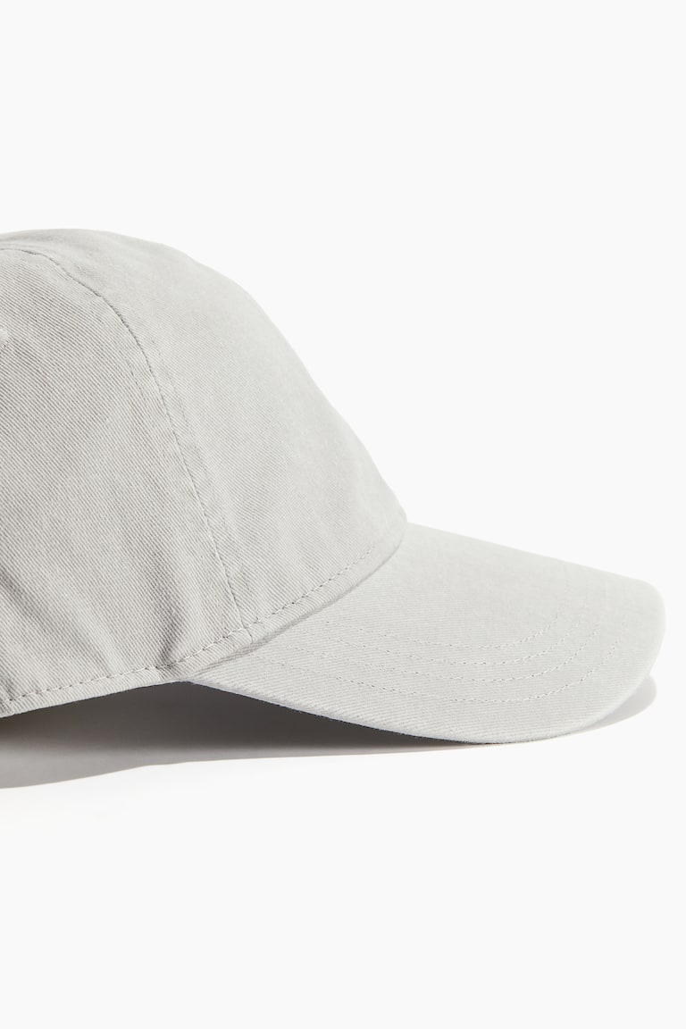 Washed Twill Cap - Light gray - Ladies | H&M US