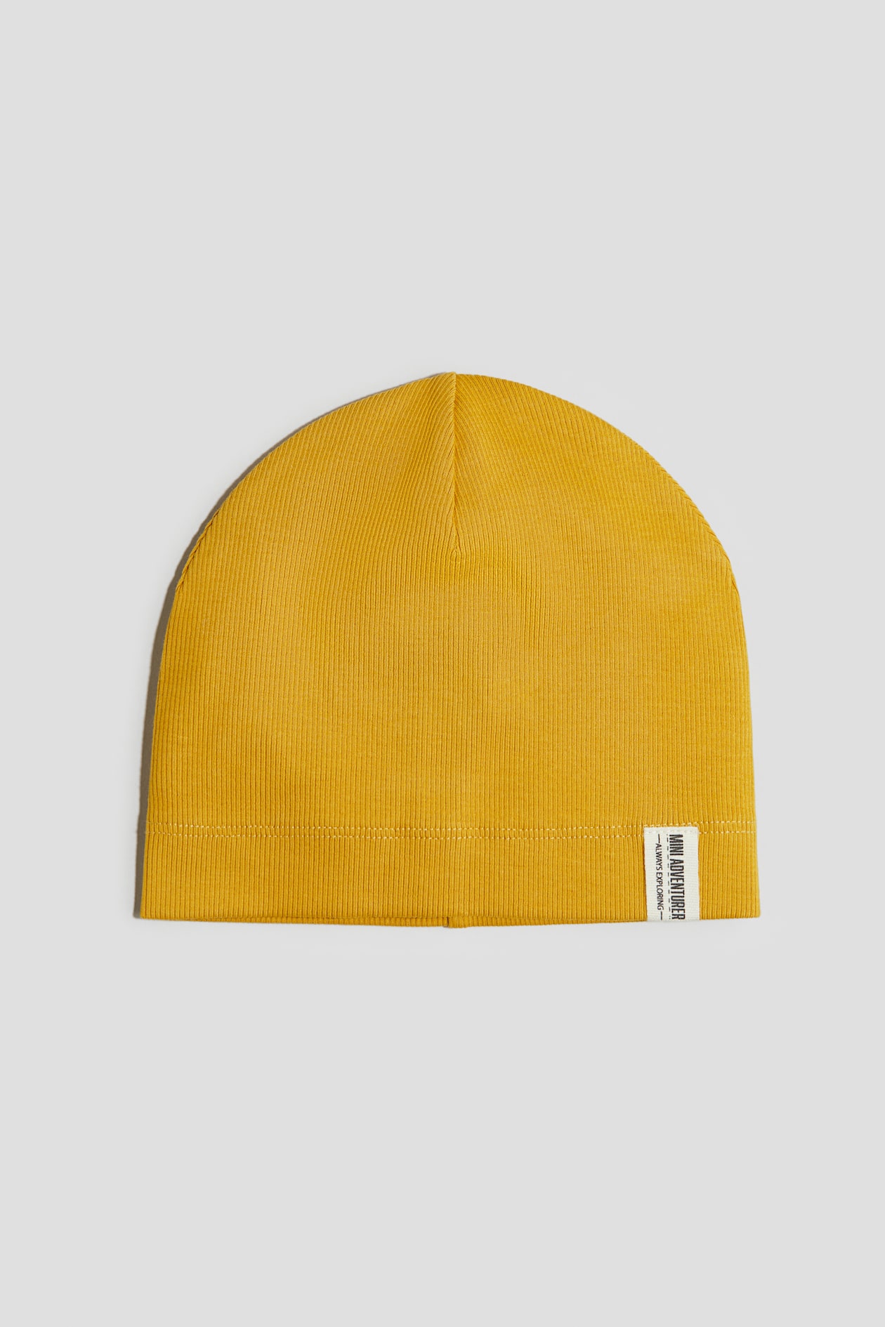 Mustard/Mini Adventurer Ribbed Beanie for kids | H&M US