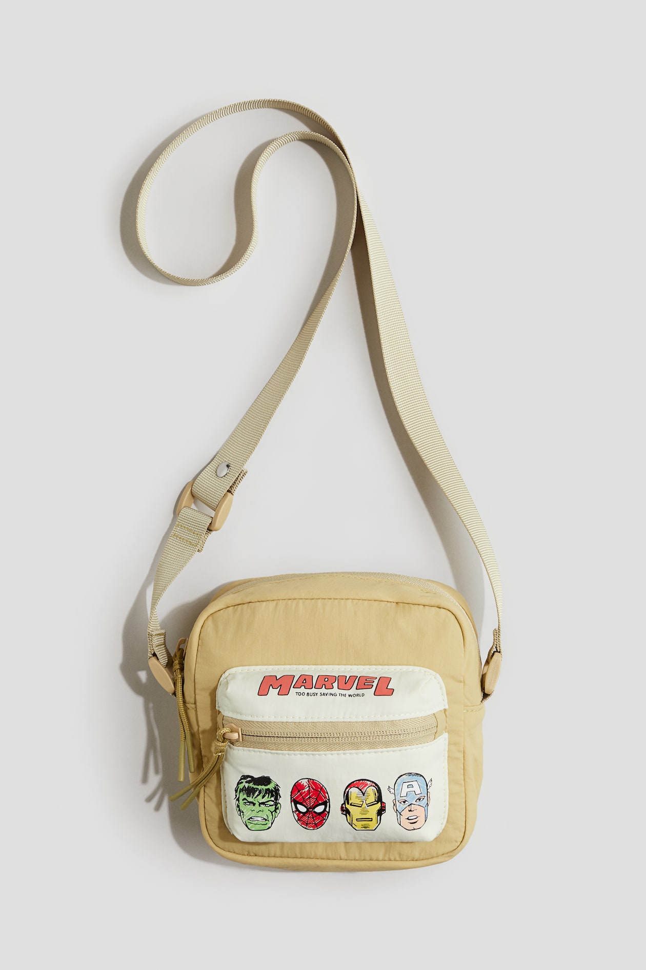 Dusty yellow/Marvel Comics Printed Crossbody Bag for kids | H&M CA