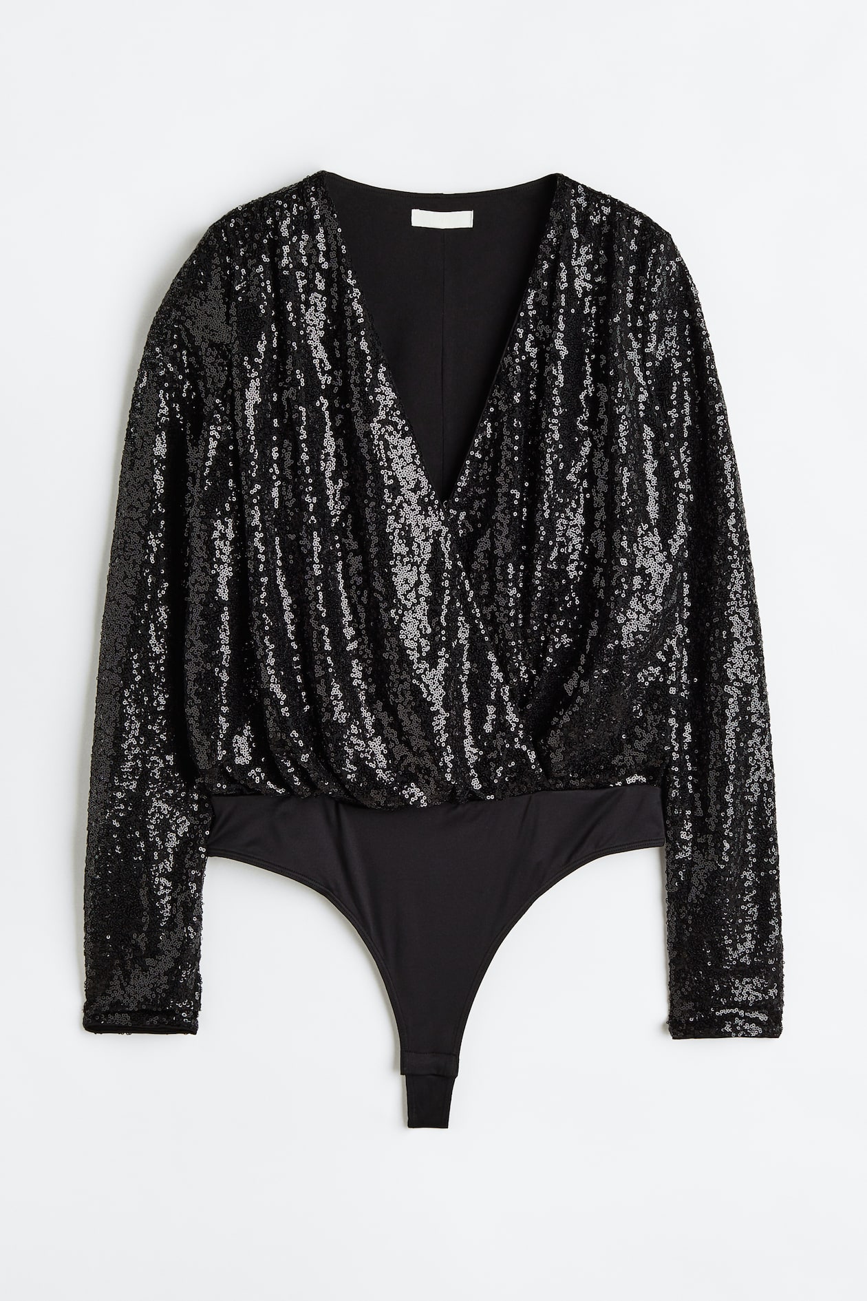 Sequined thong body - Black - Ladies | H&M GB