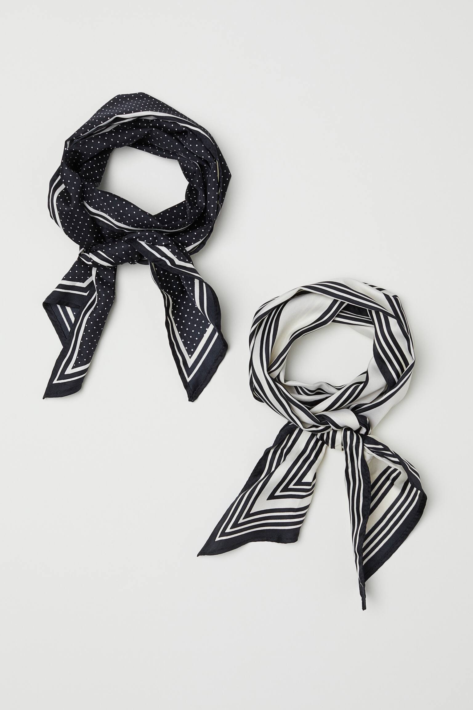 2-pack Hair Scarves - Black - Ladies | H&M CA