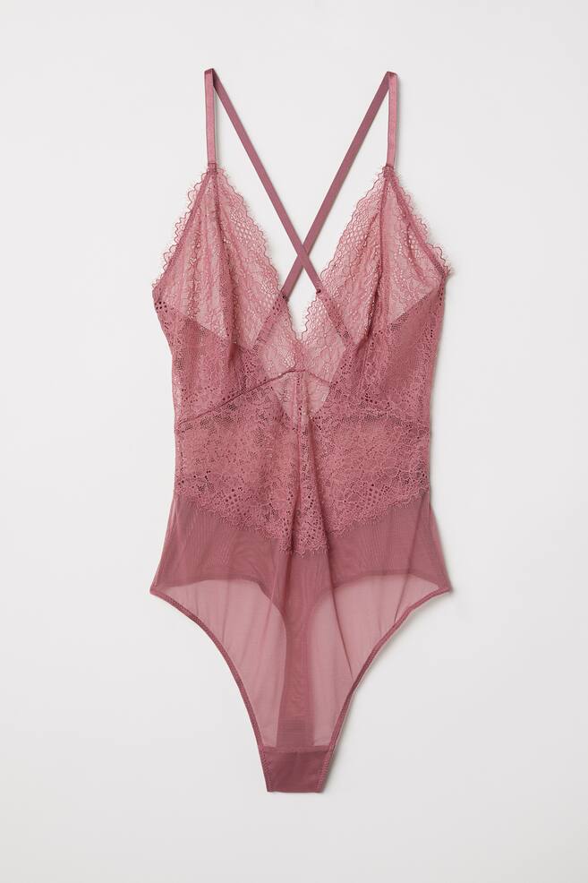 Body en dentelle - Rose vintage - FEMME | H&M FR