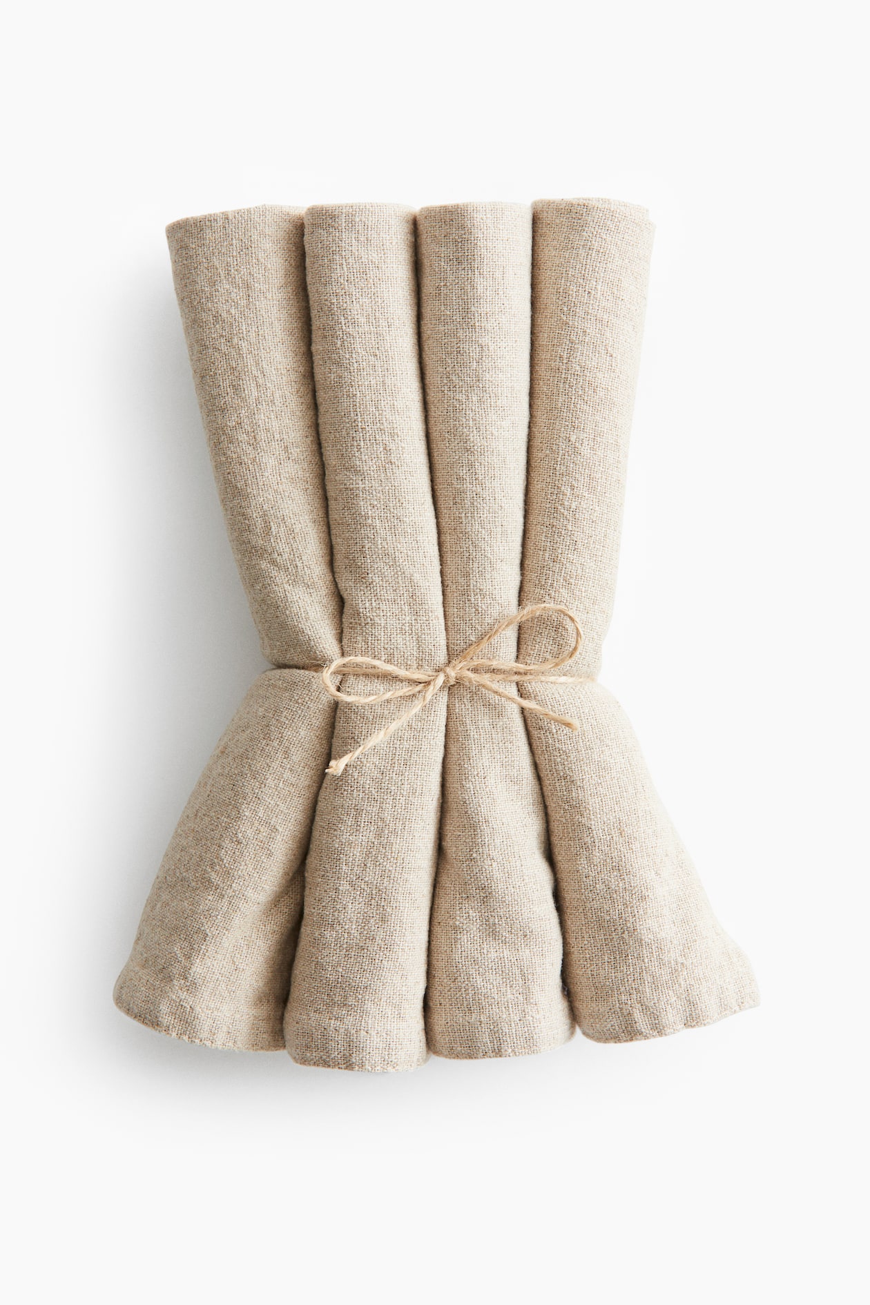 4-Pack Linen-Blend Napkins - Beige - Home All | H&M US