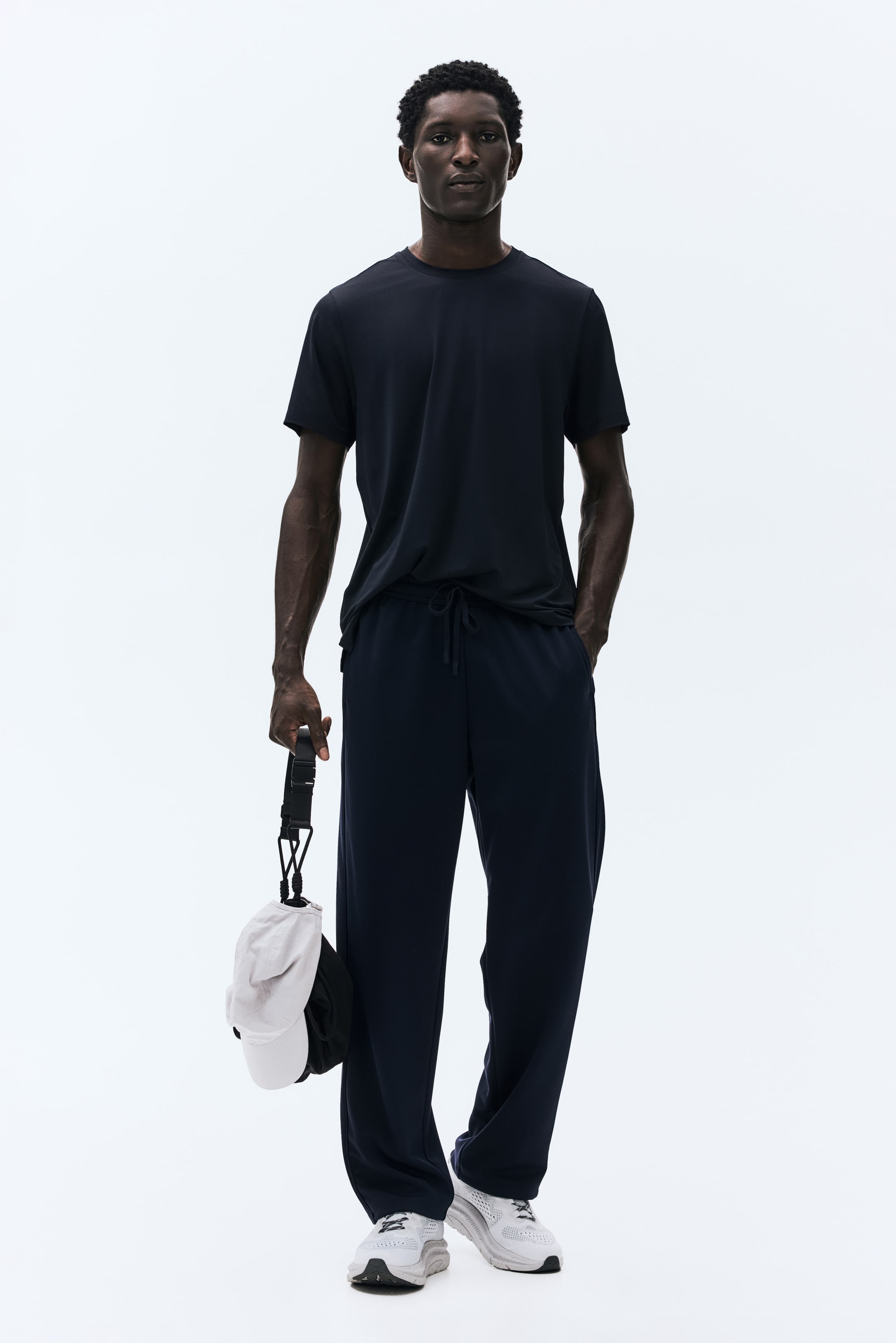 T-shirt de sport en mesh DryMove™ - Bleu foncé - HOMME | H&M BE