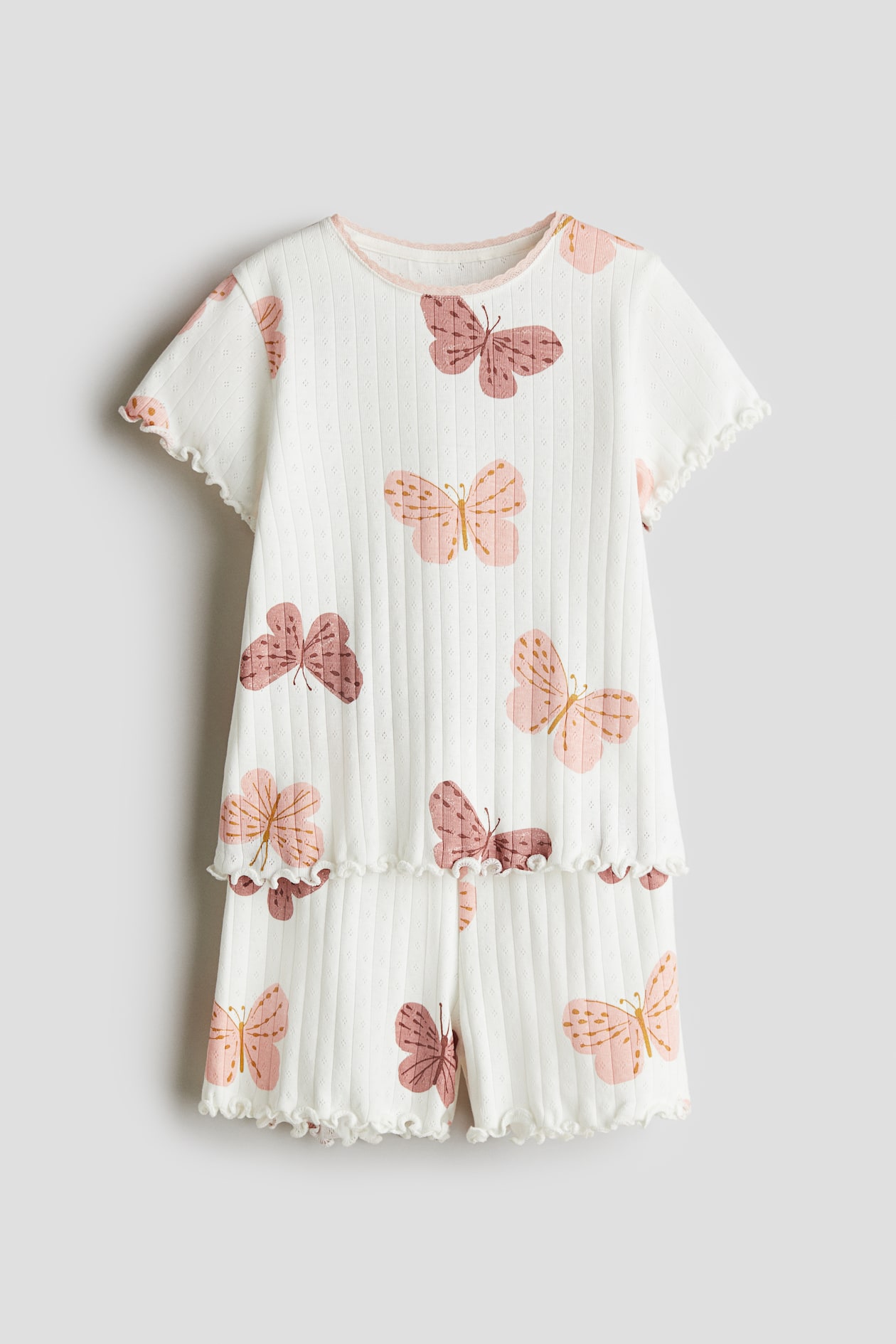 Printed pyjamas - Cream/Butterflies - Kids | H&M GB