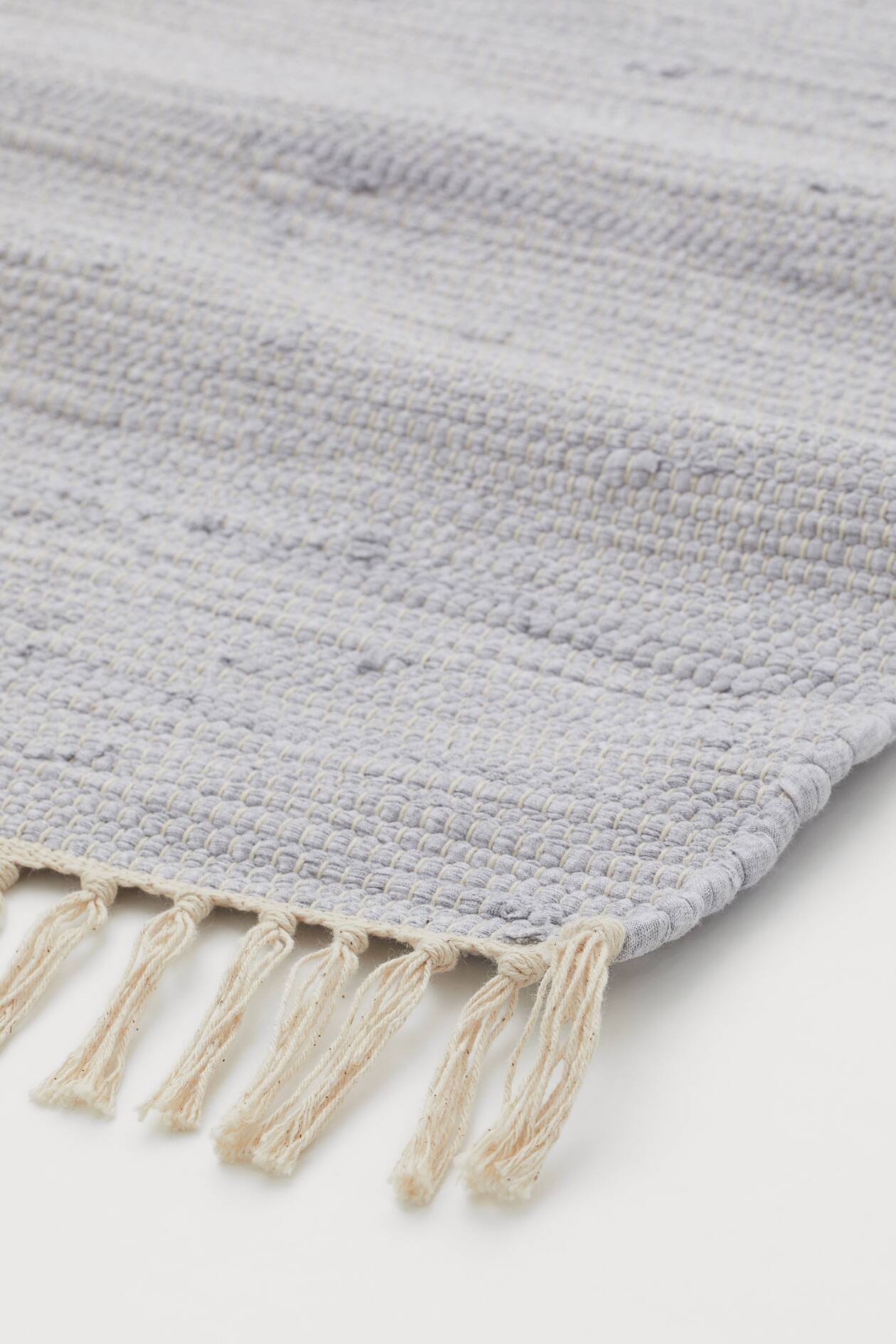 Cotton rag rug - Light grey - Home All | H&M GB