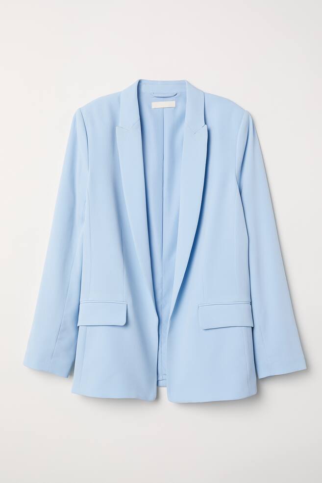 Straight-cut Jacket - Long sleeve - Light blue - Ladies | H&M CA