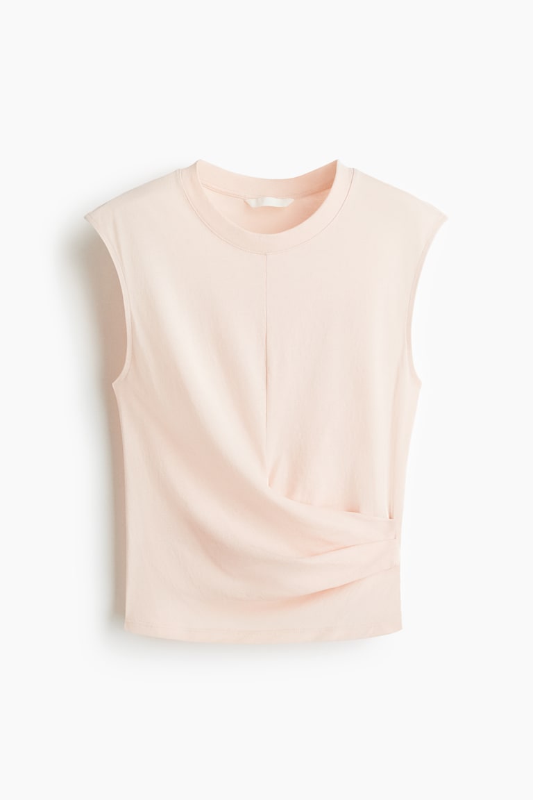Gedrapeerde top - Poederroze - DAMES | H&M NL
