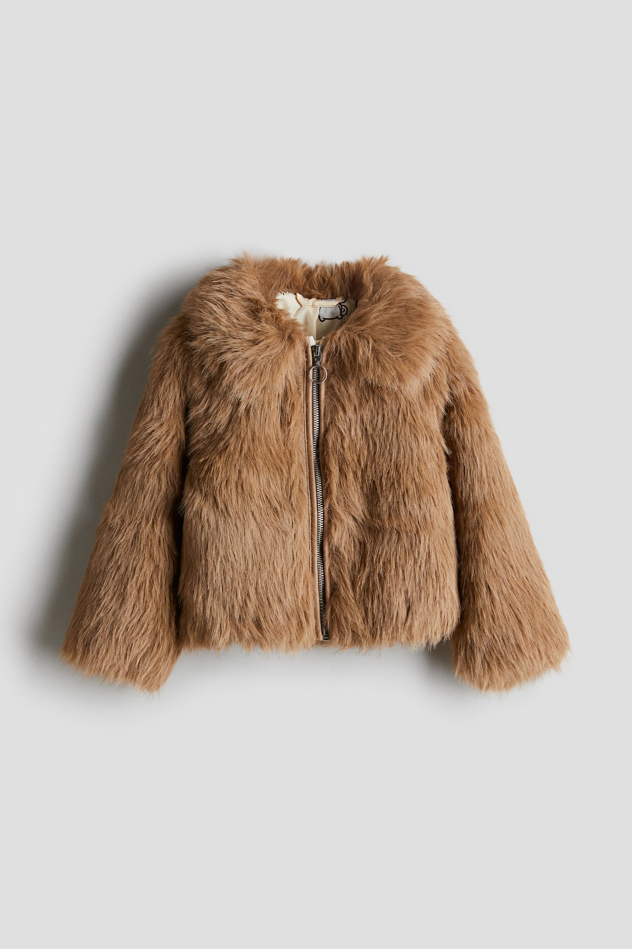 Fluffy Jacket - Dark beige - Kids | H&M US