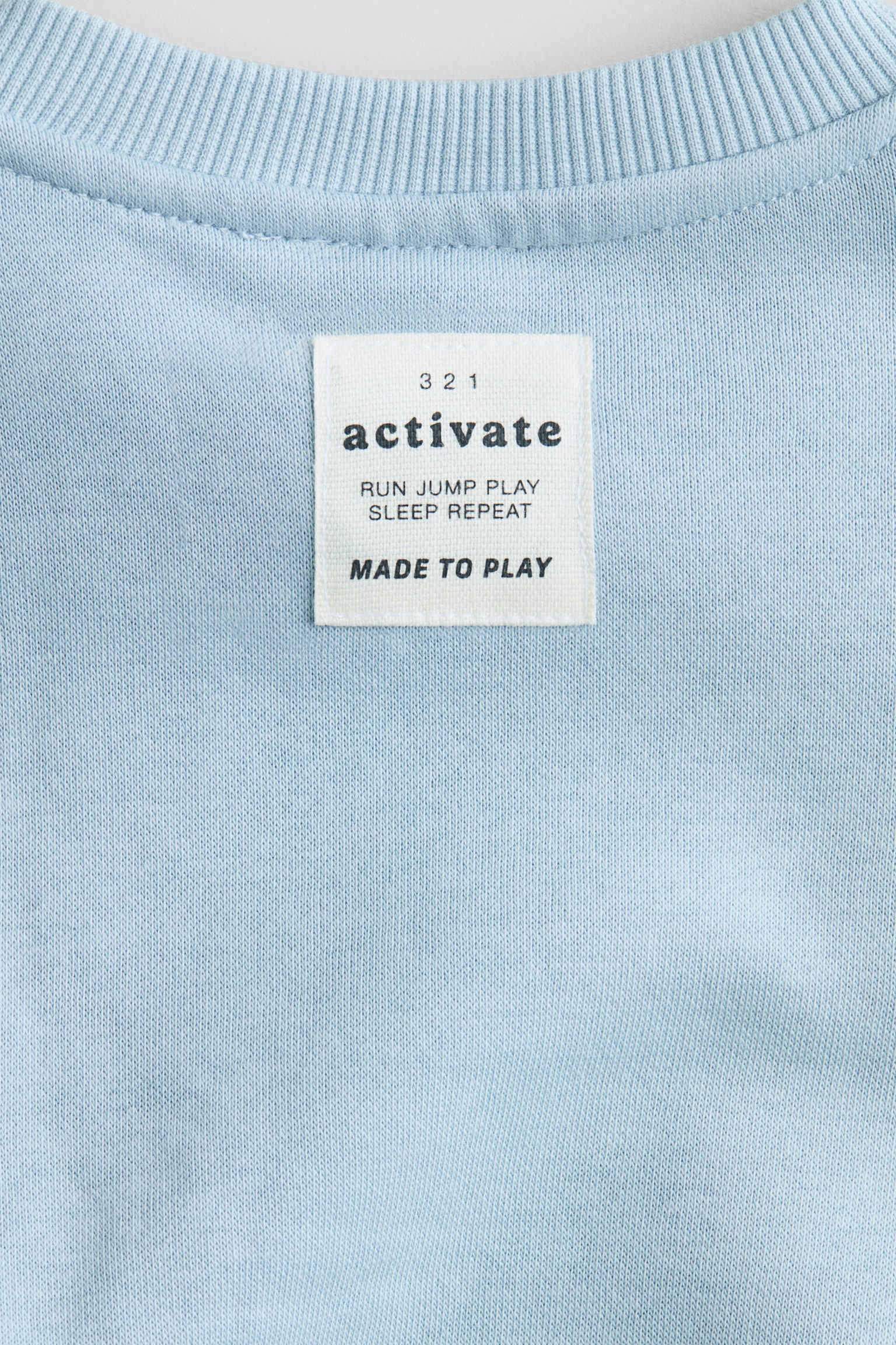 2-Piece Sweatshirt and Joggers Set - Light blue/Run Jump - Kids | H&M PH