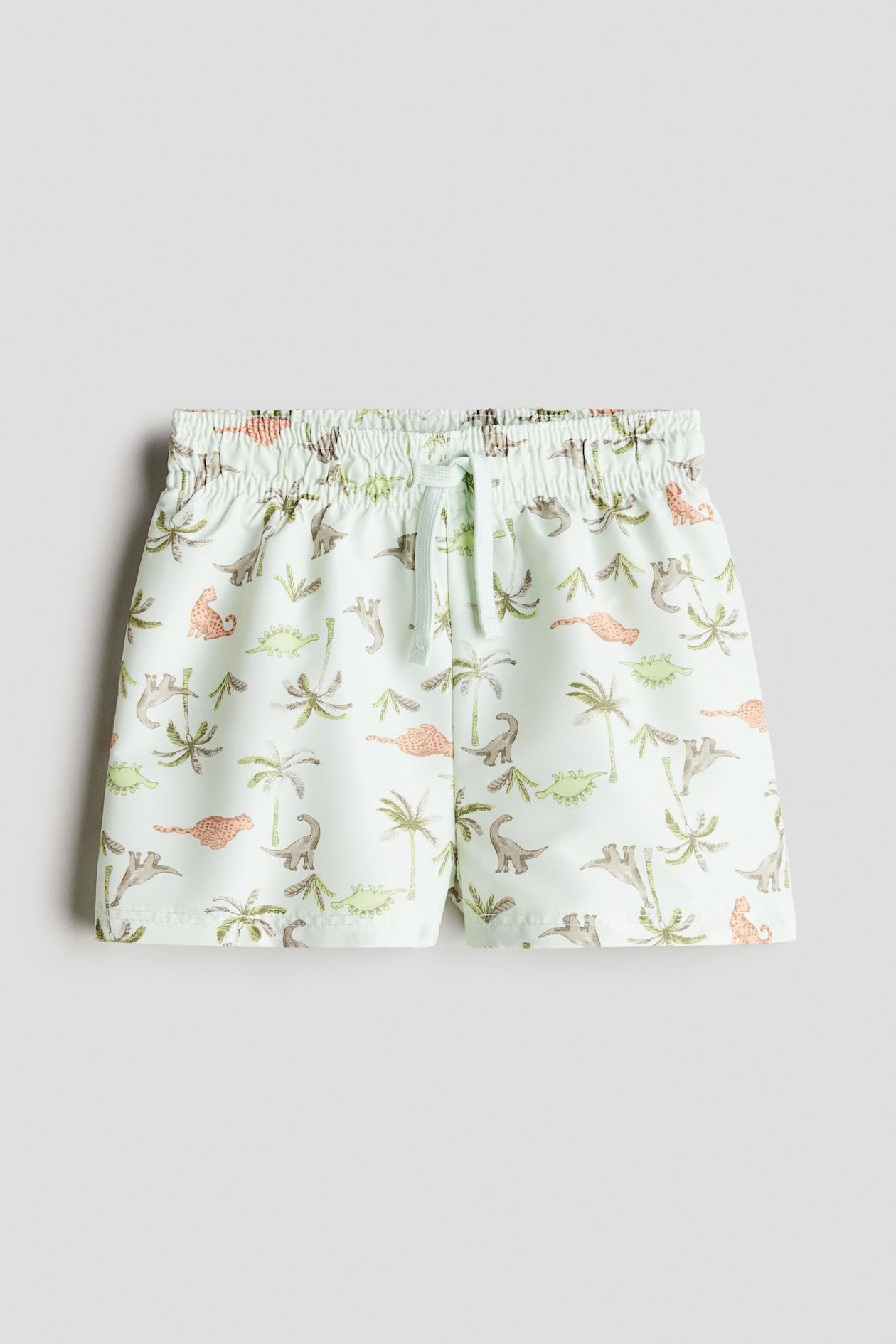 Shorts de baño estampados - Verde claro/Leopardo - Kids | H&M MX