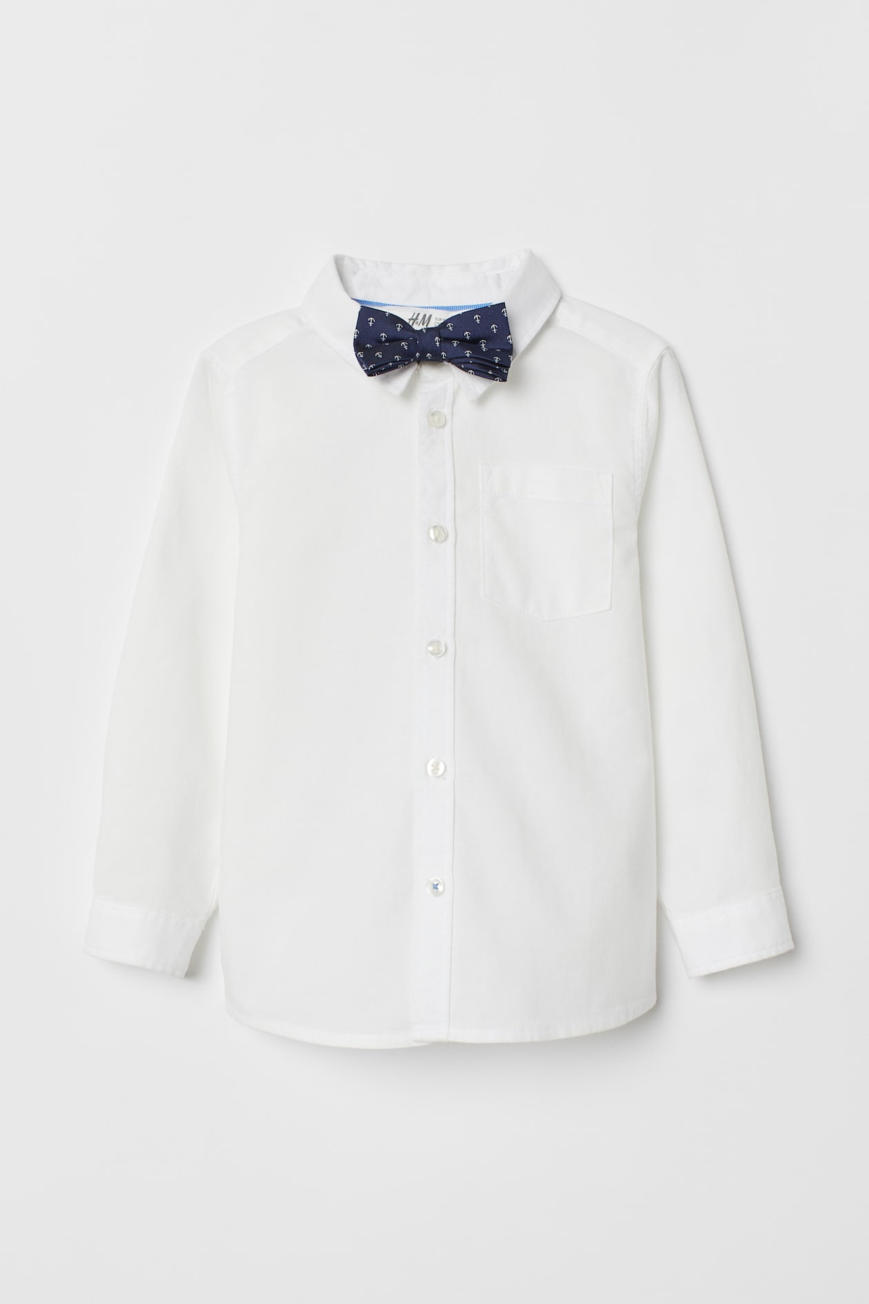 Hemd mit Krawatte/Fliege - Weiß/Fliege - Kids | H&M DE