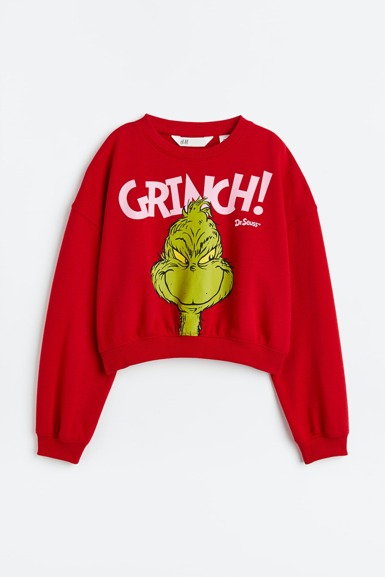 Oversized Sweatshirt mit Print - Rundausschnitt - Langarm - Rot/Der ...