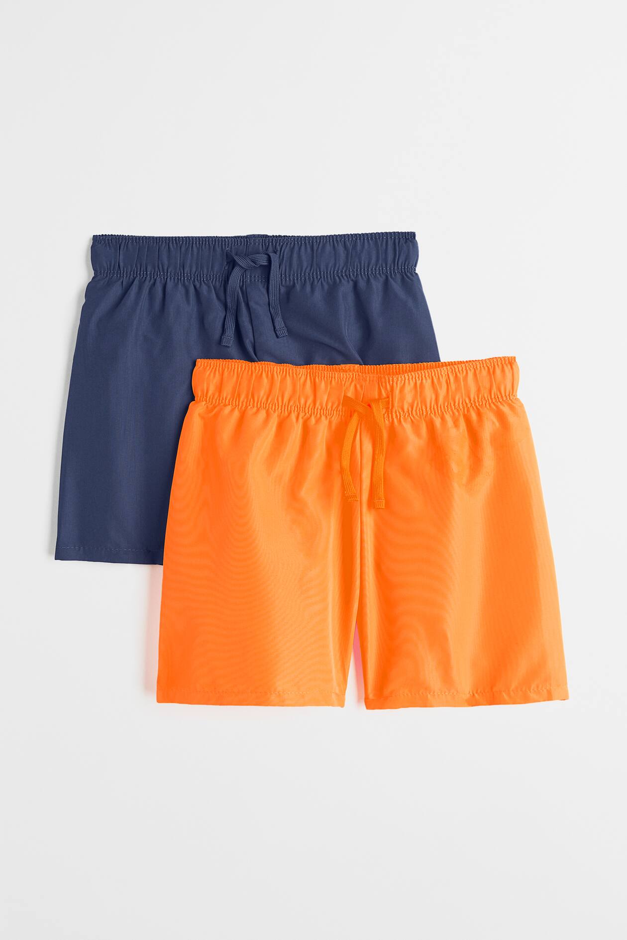 2er-Pack Badeshorts - Orange/Marineblau - Kids | H&M DE