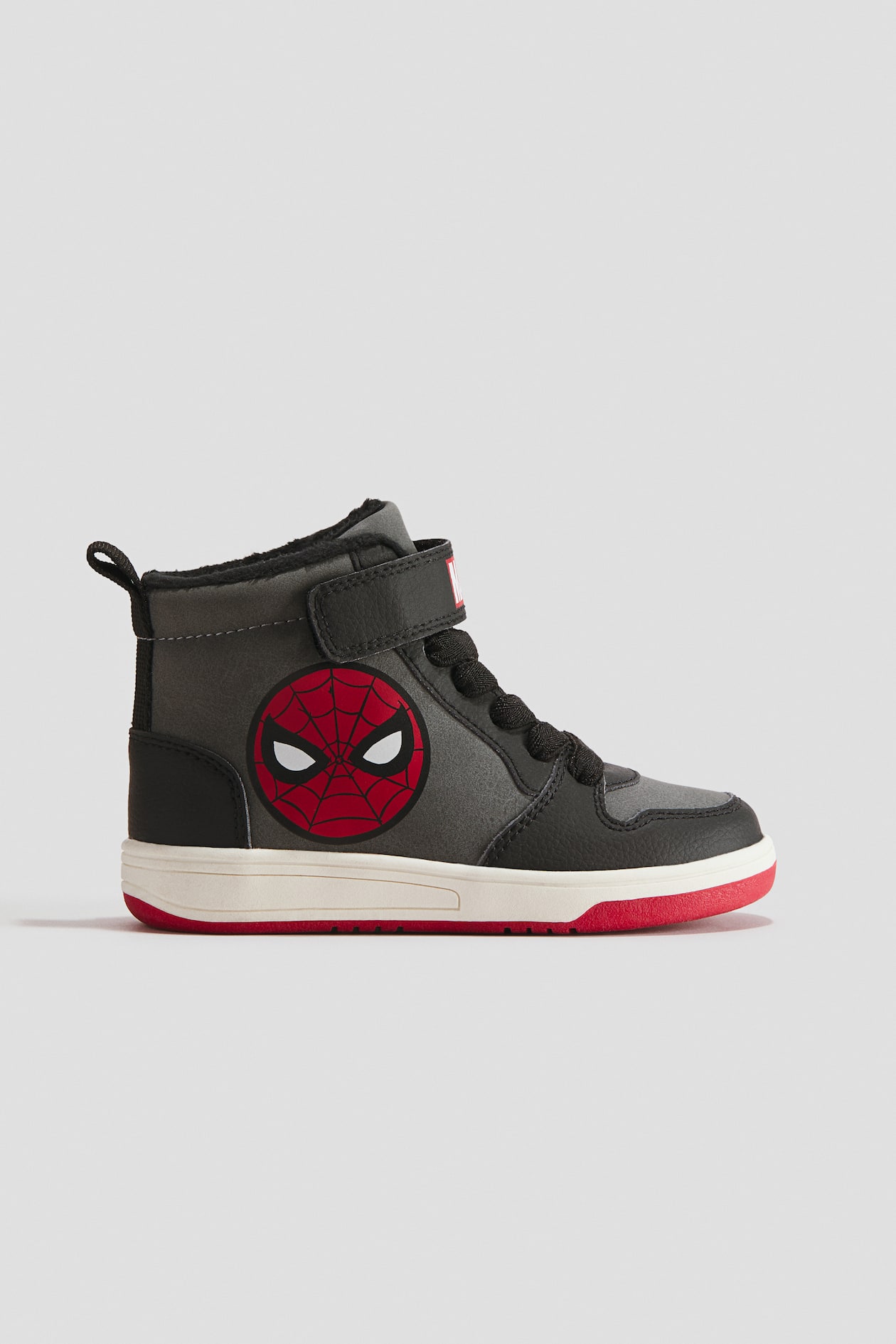 Dark gray/Spider-Man Warm-Lined High Tops for kids | H&M US