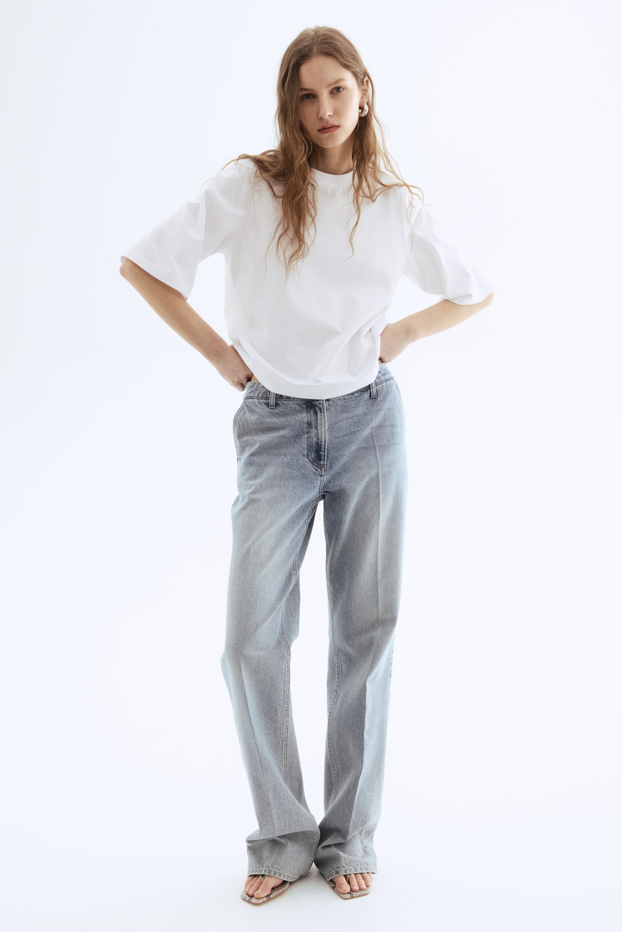 Pima Cotton T-Shirt - White - Ladies | H&M US