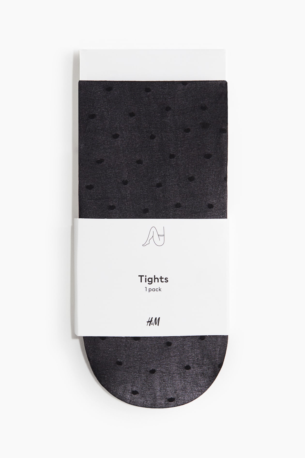 Gepunktete Strumpfhose - Schwarz - Ladies | H&M DE