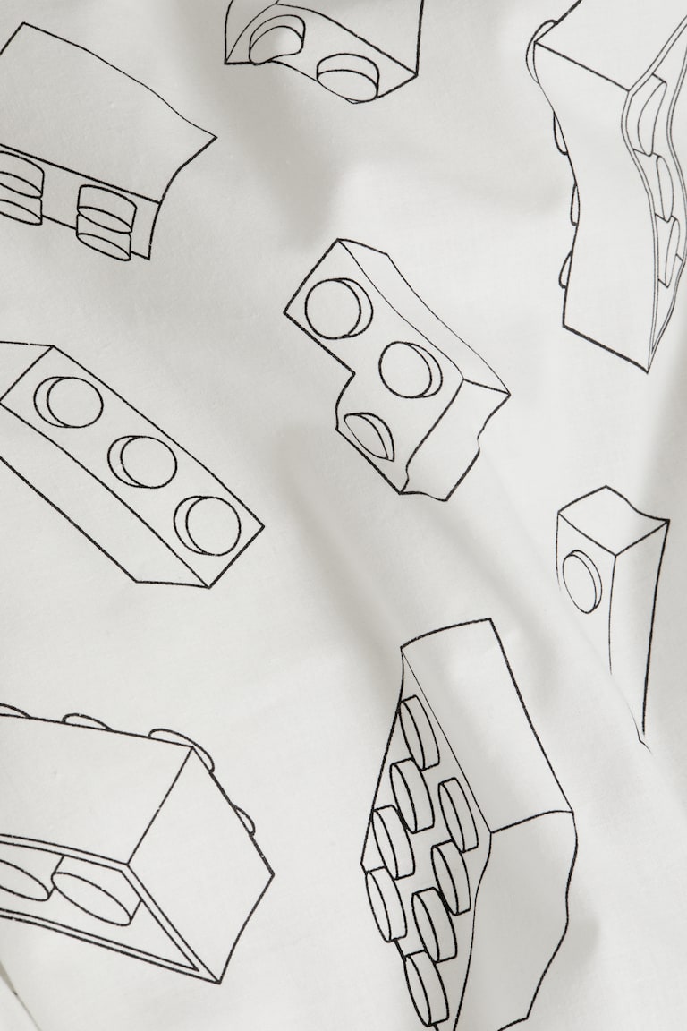 White/LEGO Patterned cotton duvet cover set at H&M Home | H&M GB