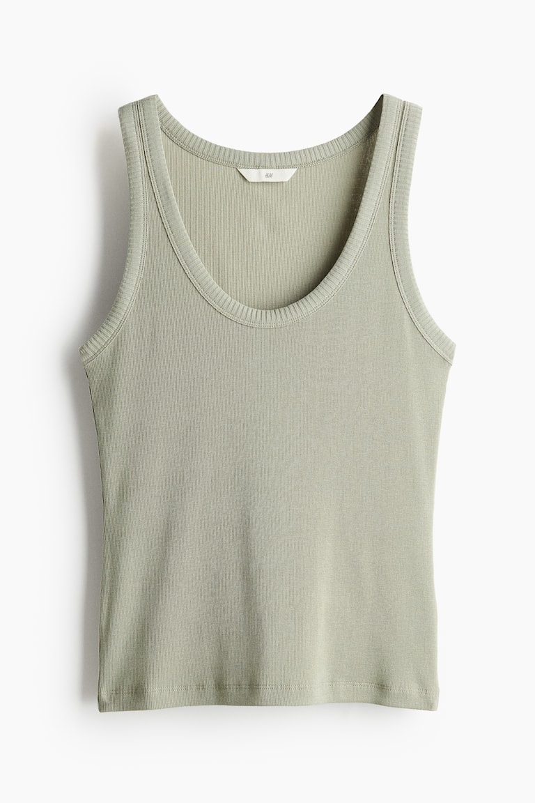Women's Light khaki green Vest top | H&M GB