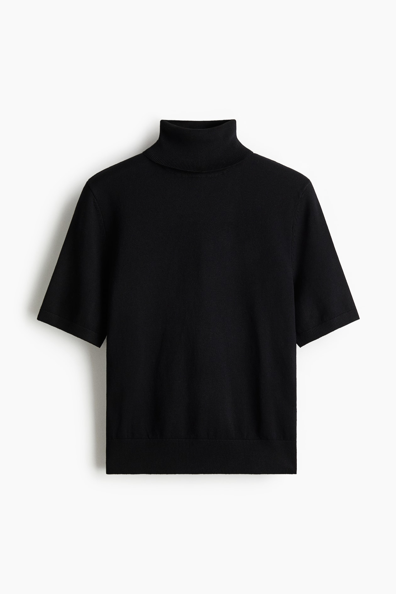 Top col roulé en maille fine - Noir - FEMME | H&M FR