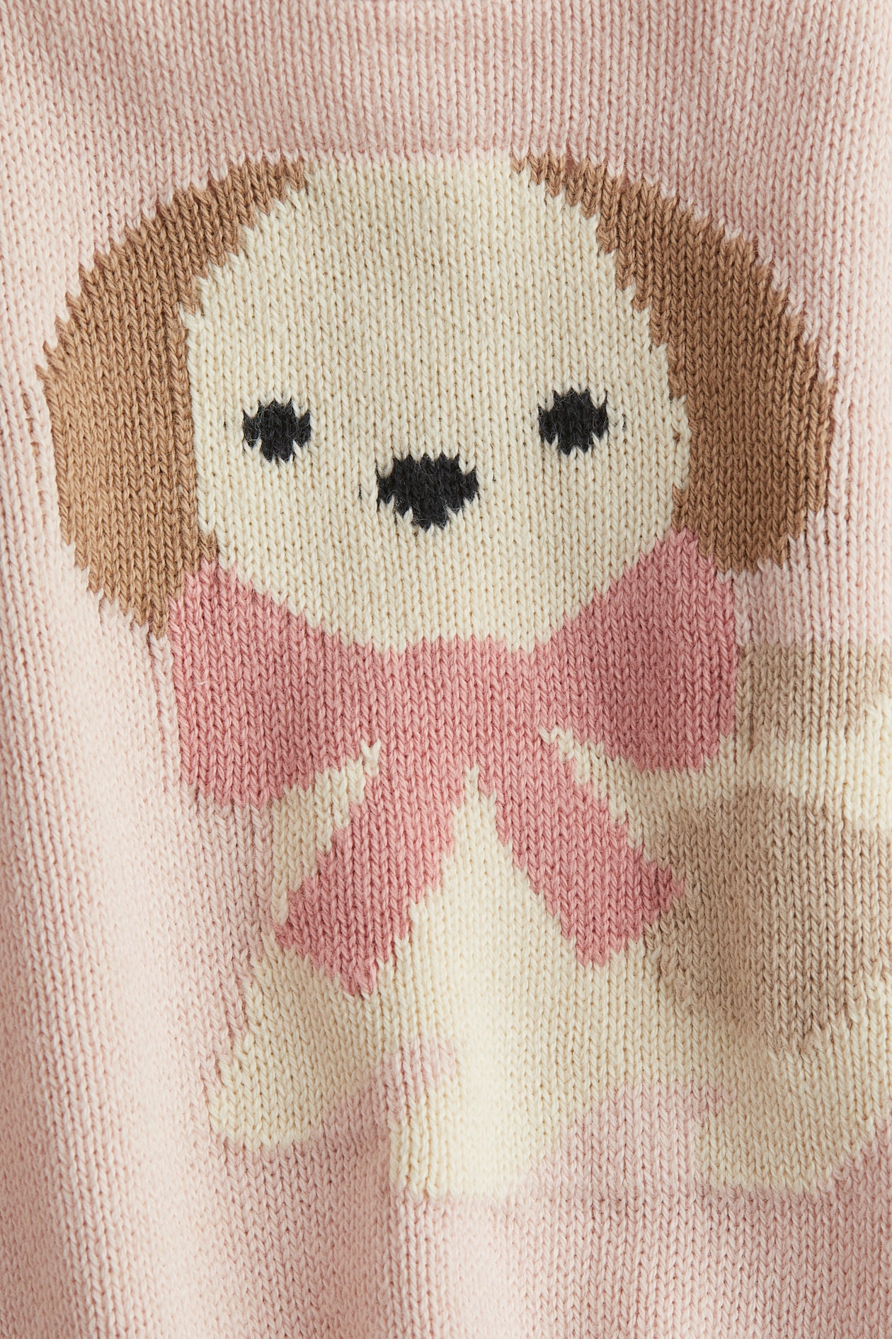 Light pink/dog Jacquard-Knit Sweater for kids | H&M US