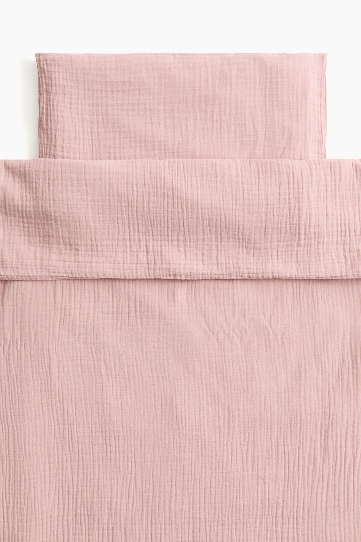 Dusty pink Muslin Crib Duvet Cover Set at H&M Home | H&M CA