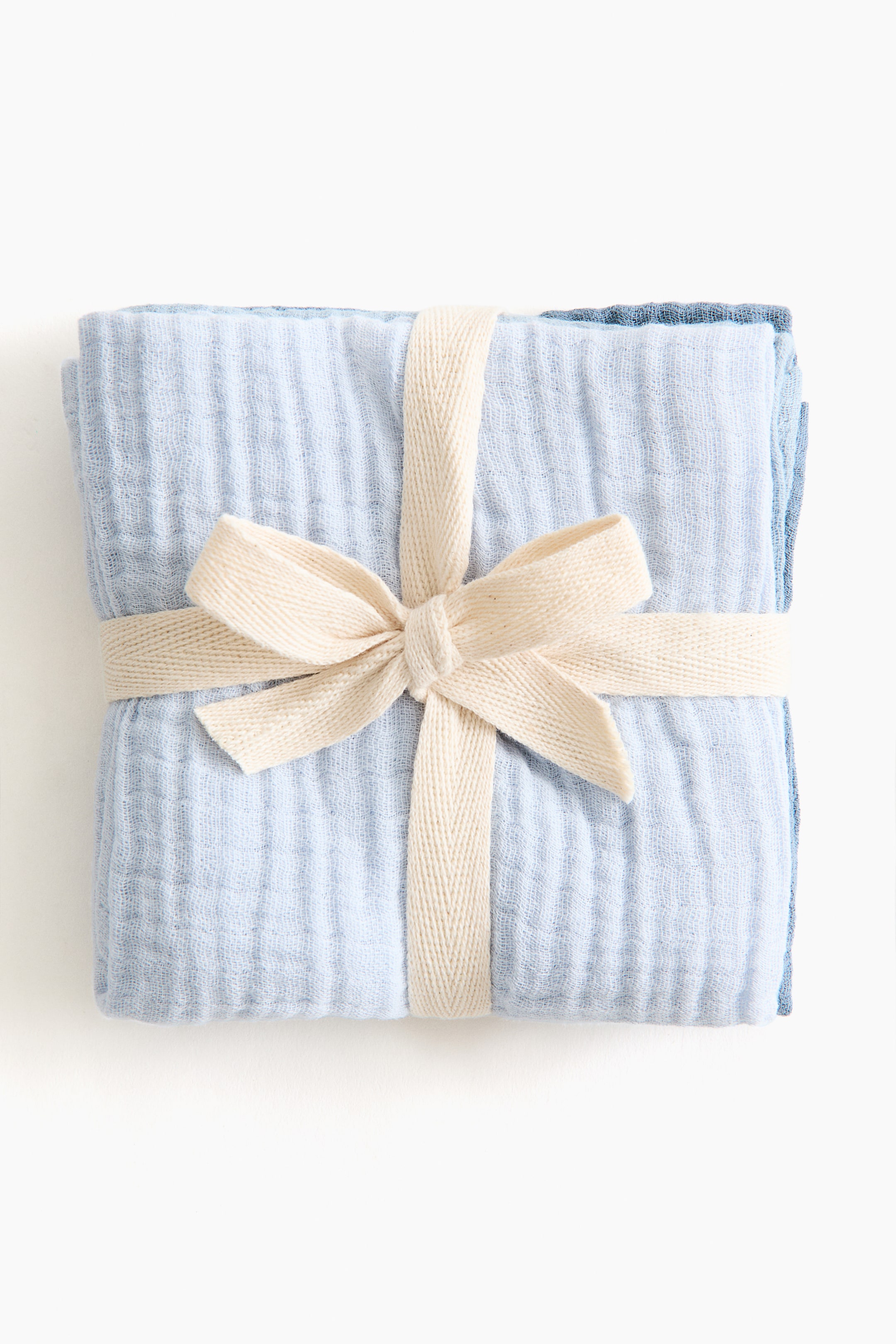 3-pack muslin cloths - Light blue/Dusty blue - Home All | H&M GB