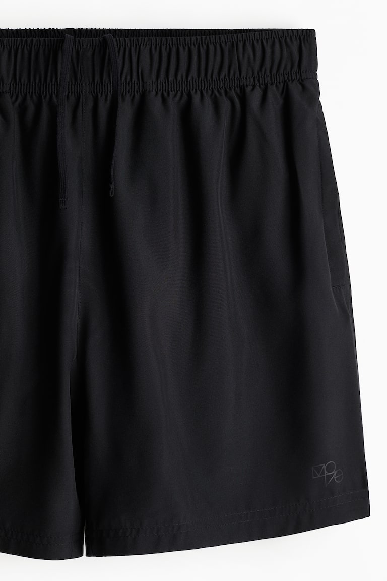 Mid-Length Sports Shorts with DryMove™ - Black - Men | H&M US