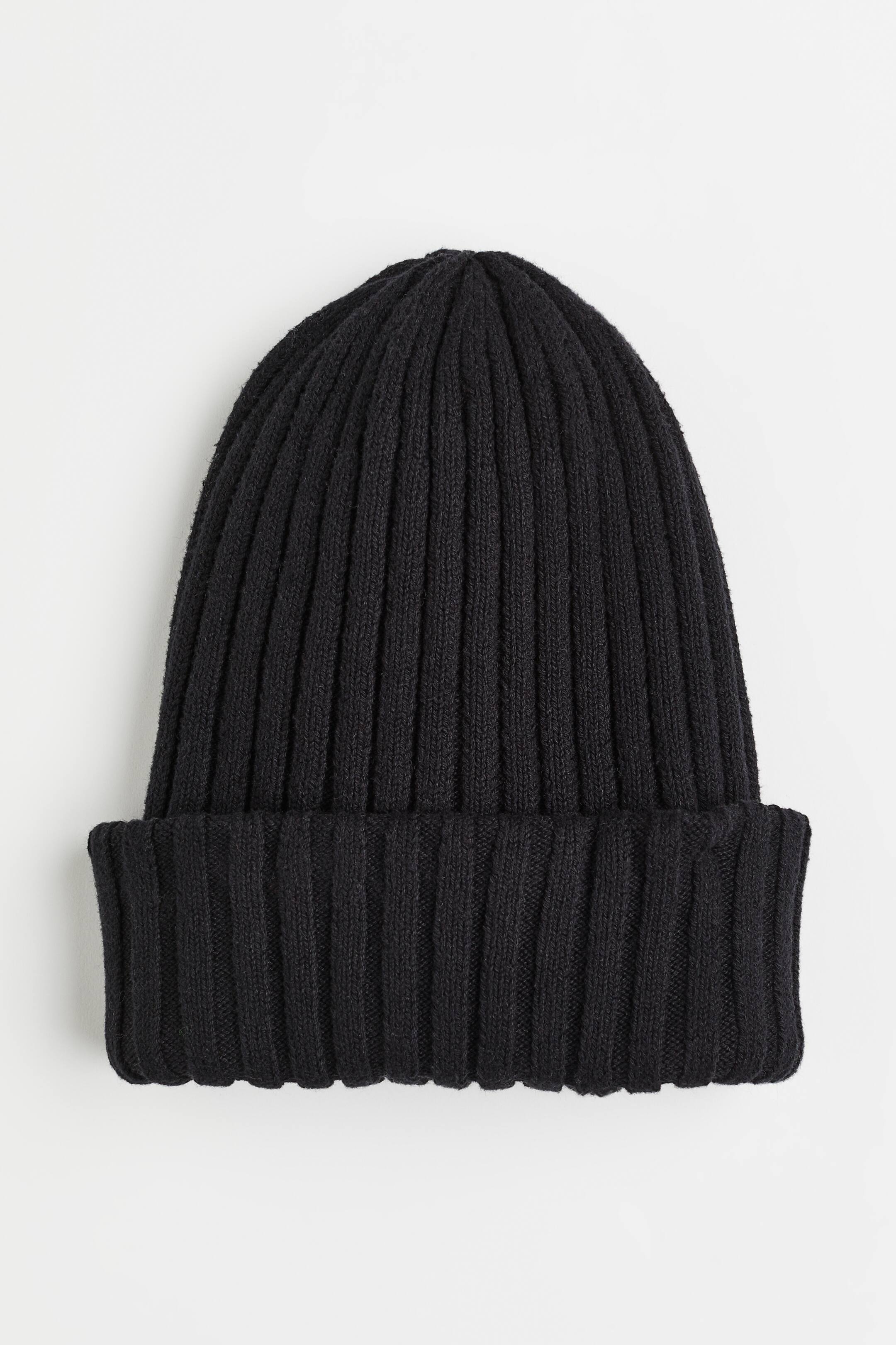 Rib-knit Hat - Black - Ladies | H&M US