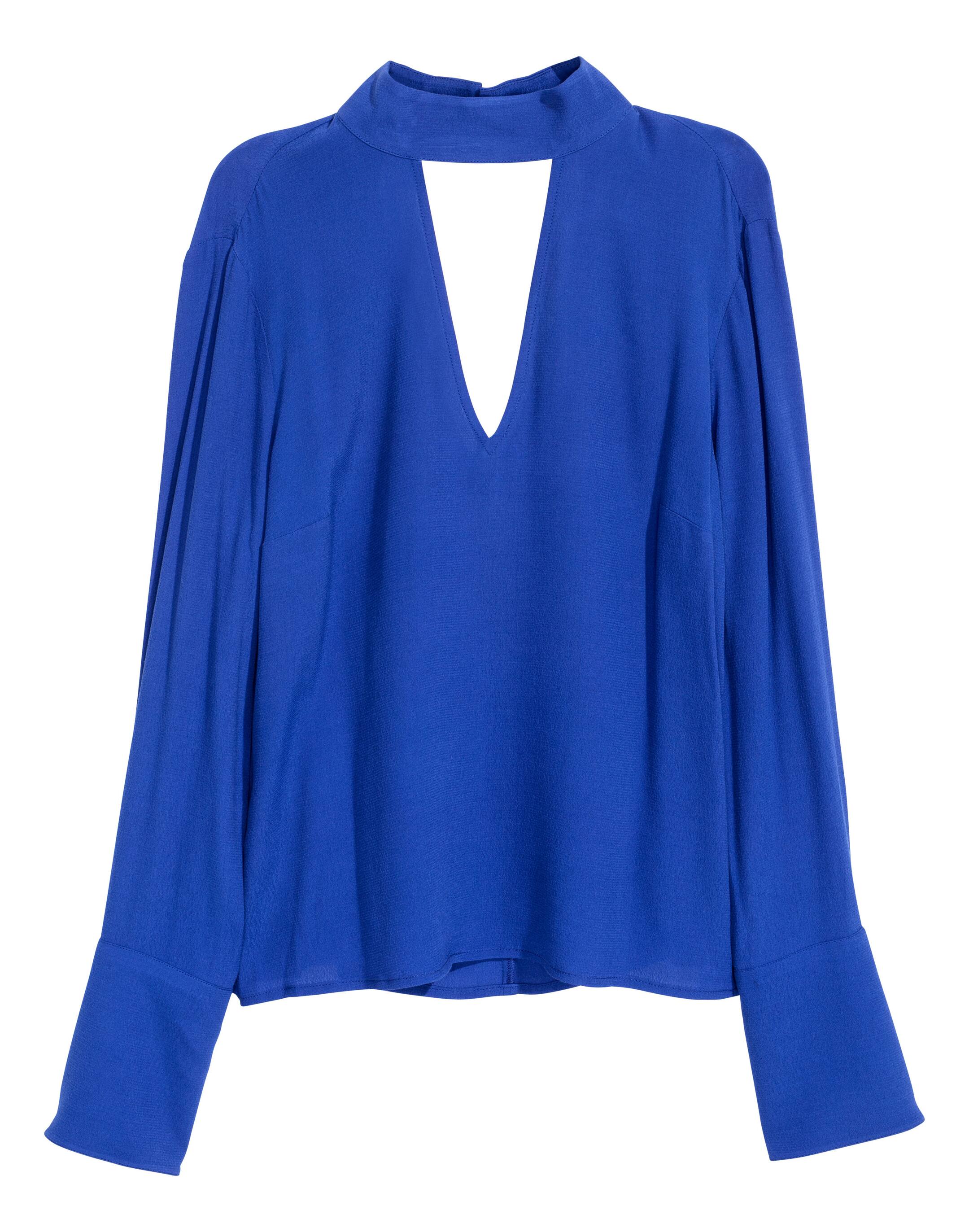 Women's Cornflower blue Crêped Blouse | H&M CA