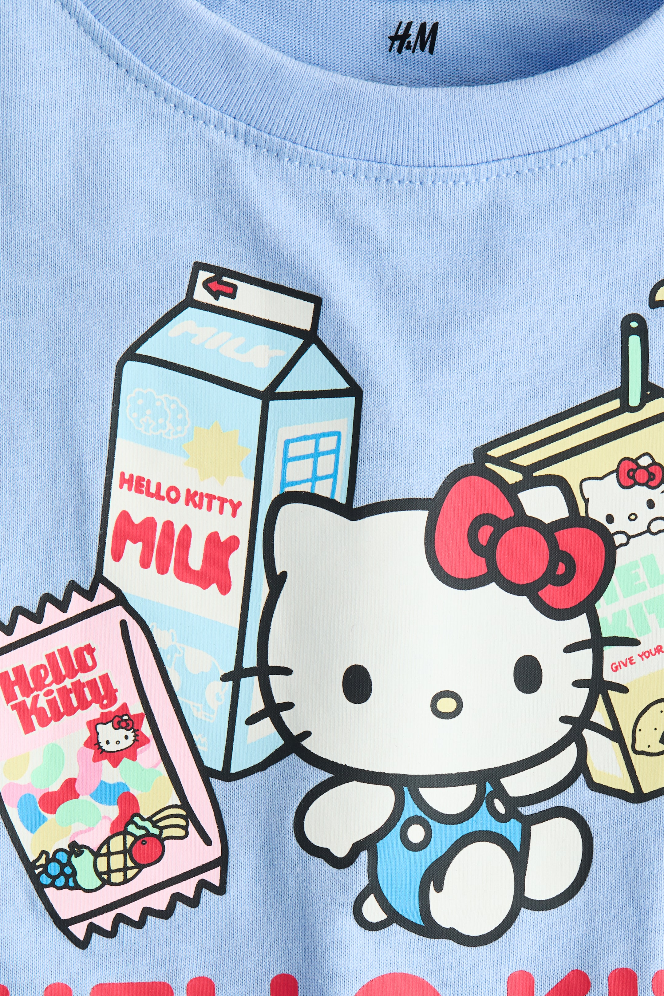 T-shirt ample, imprimé - Bleu clair/Hello Kitty - ENFANT | H&M CA