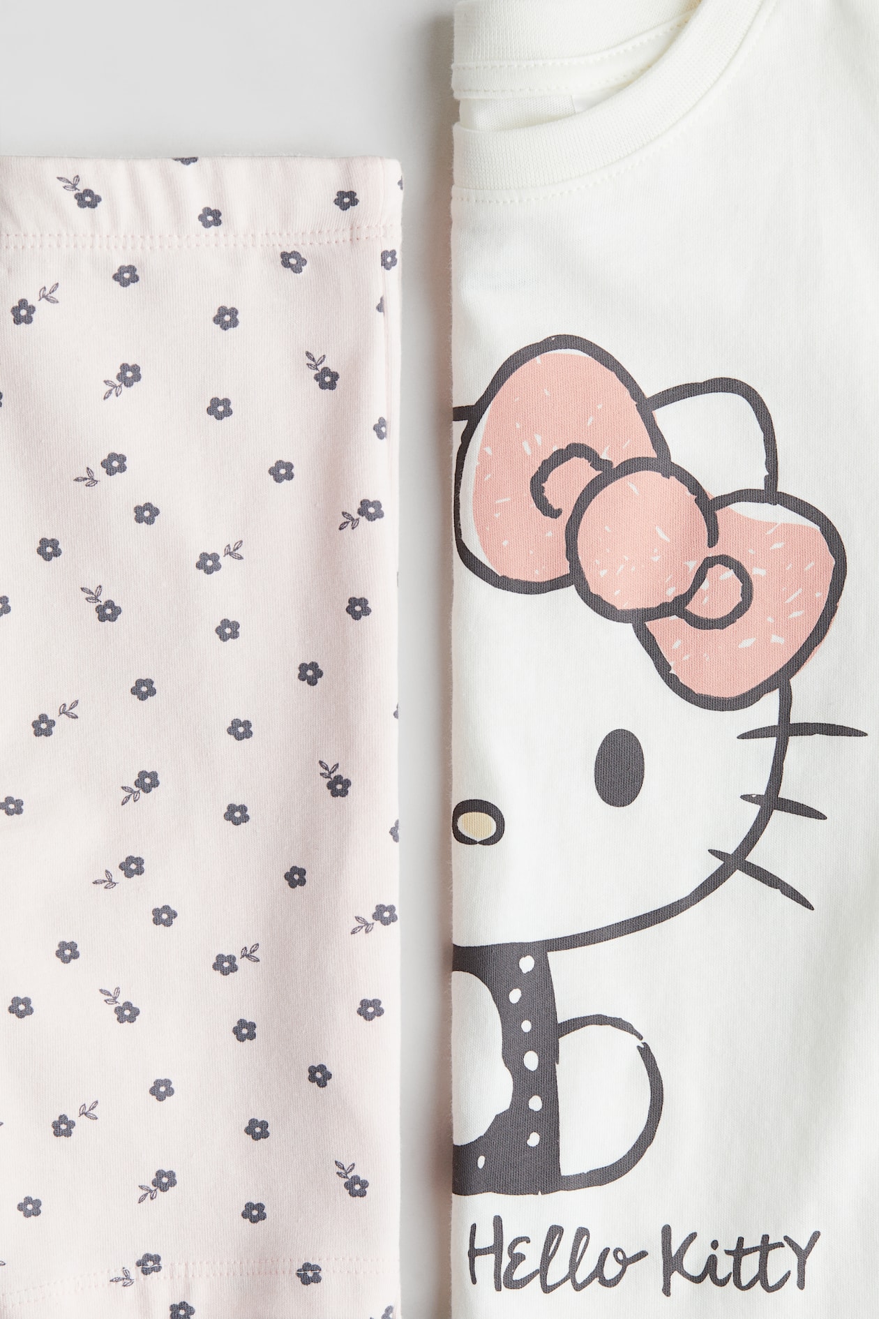 2-piece printed set - Light pink/Hello Kitty - Kids | H&M GB
