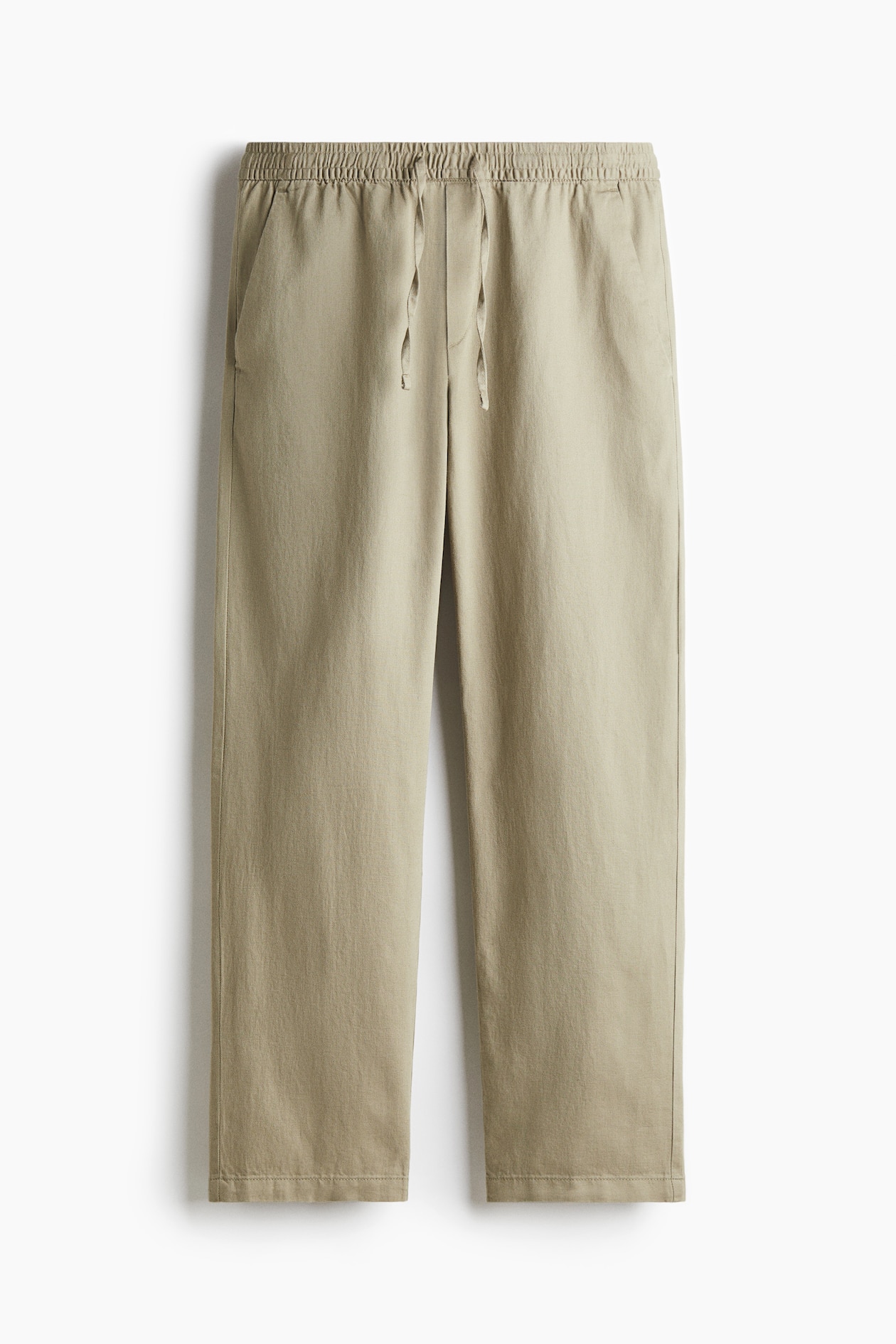 Men’s Khaki green Relaxed-Fit Linen Pants | H&M US