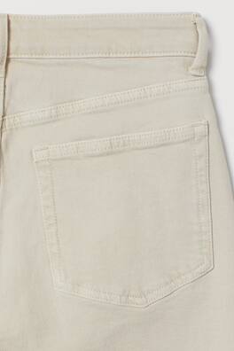 Denim Shorts High Waist - Light beige - Ladies | H&M CA