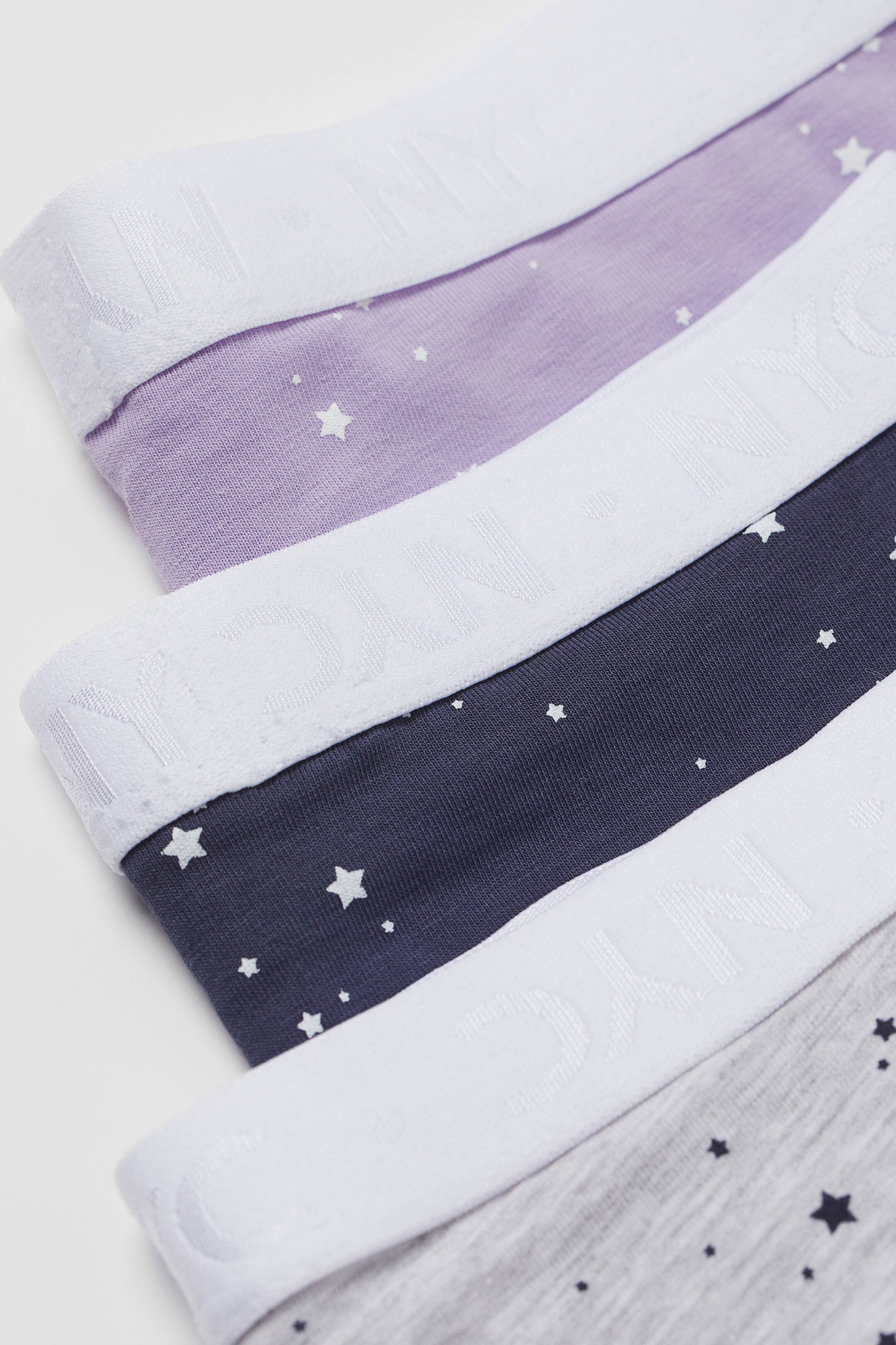 5-pack Cotton Boxer Briefs - Light purple/stars - Kids | H&M CA