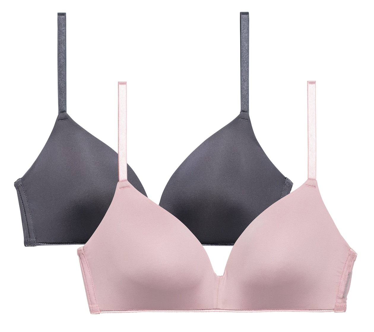 2-pack Microfiber Soft-cup Padded Bras - Antique rose - Ladies | H&M US