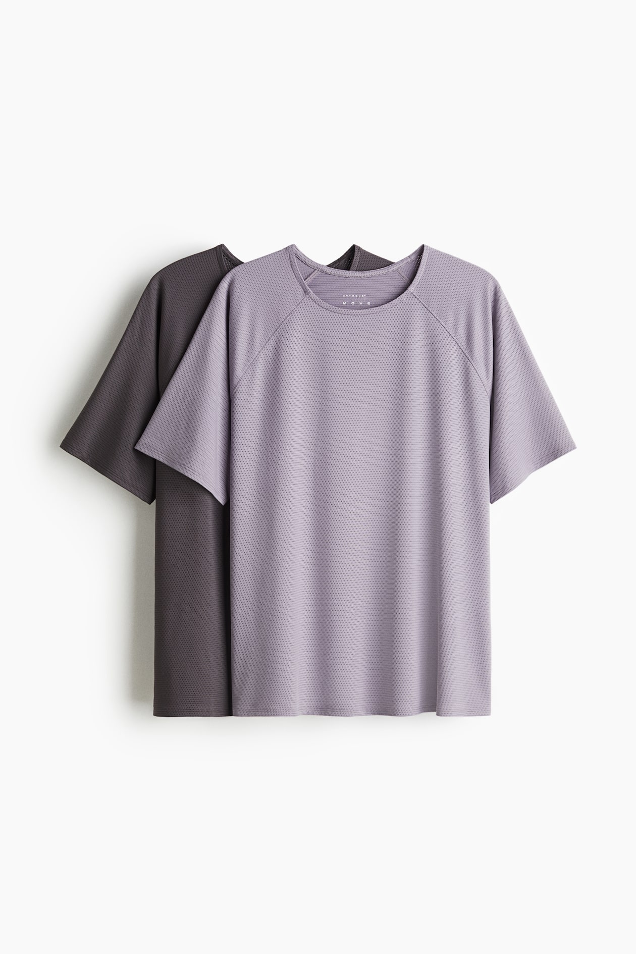 Set de 2 topuri de sport cu DryMove™ - Lila-glacial/gri-trufă - FEMEI ...