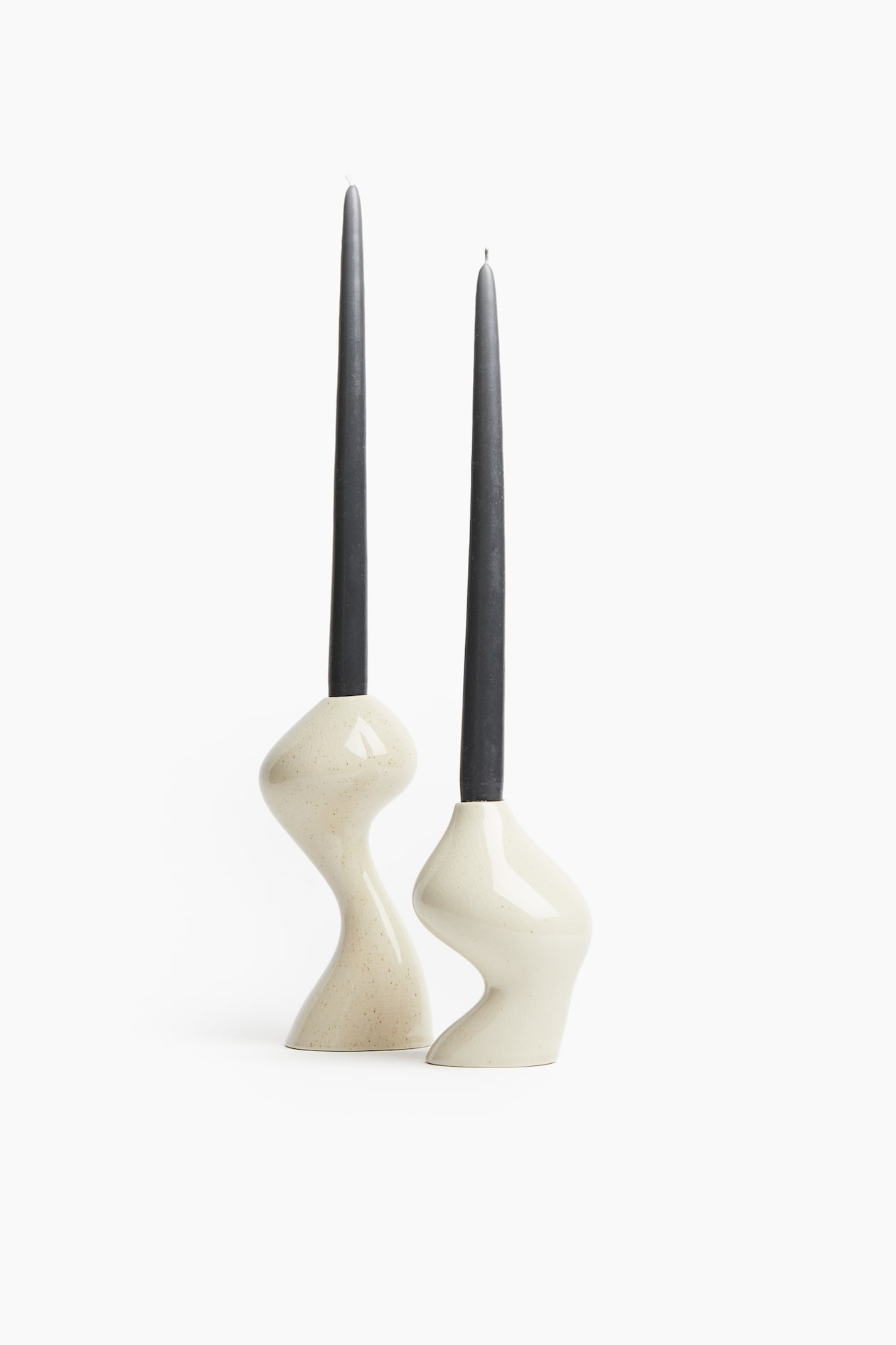 White Large Stoneware Candlestick at H&M Home | H&M CA
