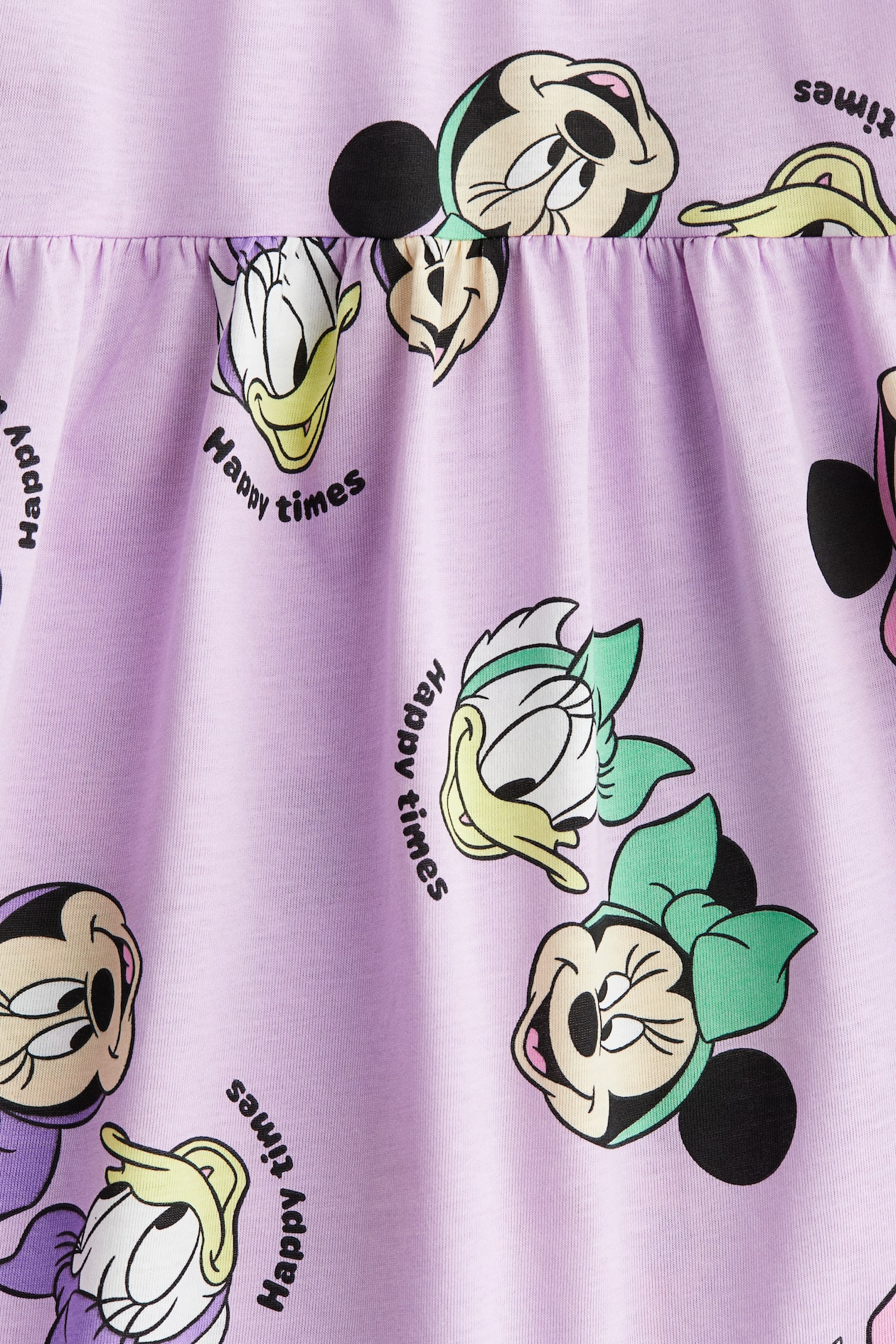Vestido estampado de algodón - Lila/Minnie Mouse - NIÑOS | H&M ES