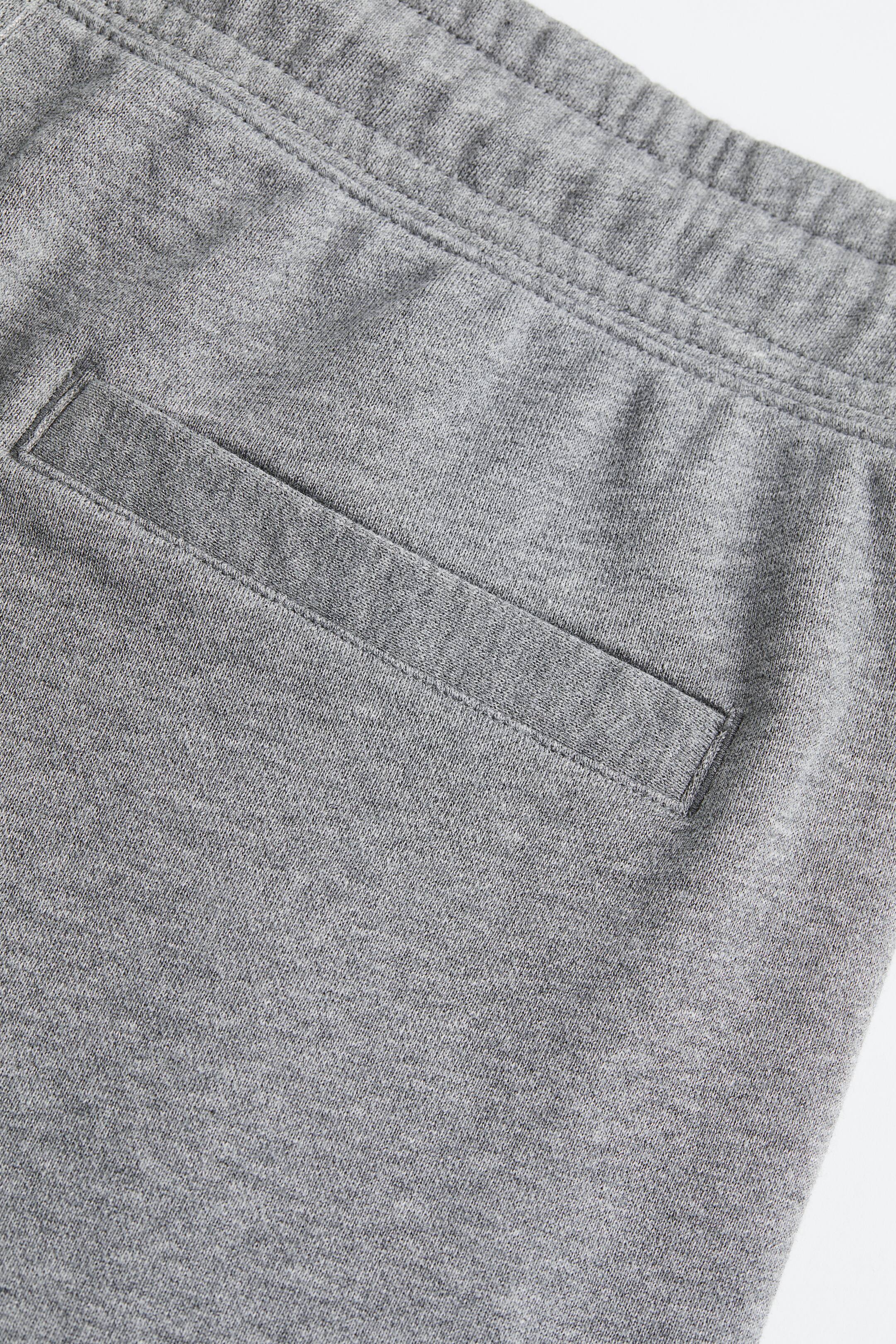 Relaxed Fit Cotton sweatshorts - Green marl/Boring Pals - Men | H&M IN