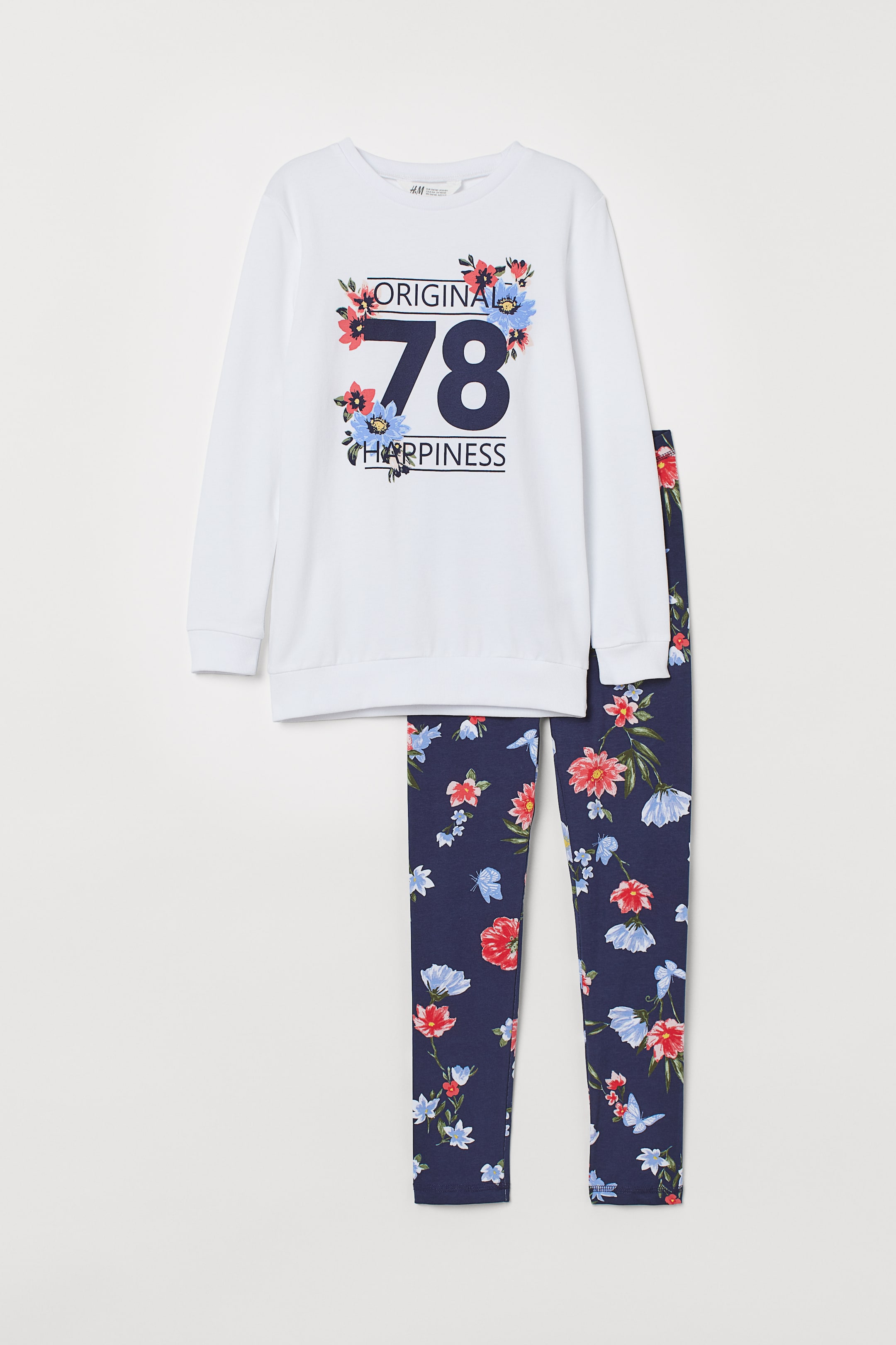2-piece Printed Set - White/78 - Kids | H&M CA
