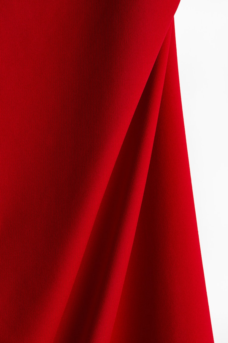 Women's Red Draped Slip Dress | H&M US
