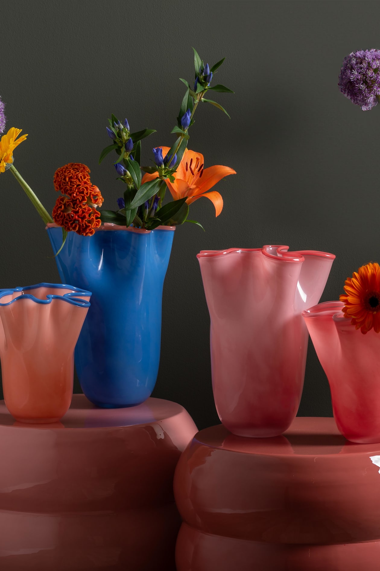 Ruffles Groot Vase - Rose Tendre - Present Time - Home All | H&M FR