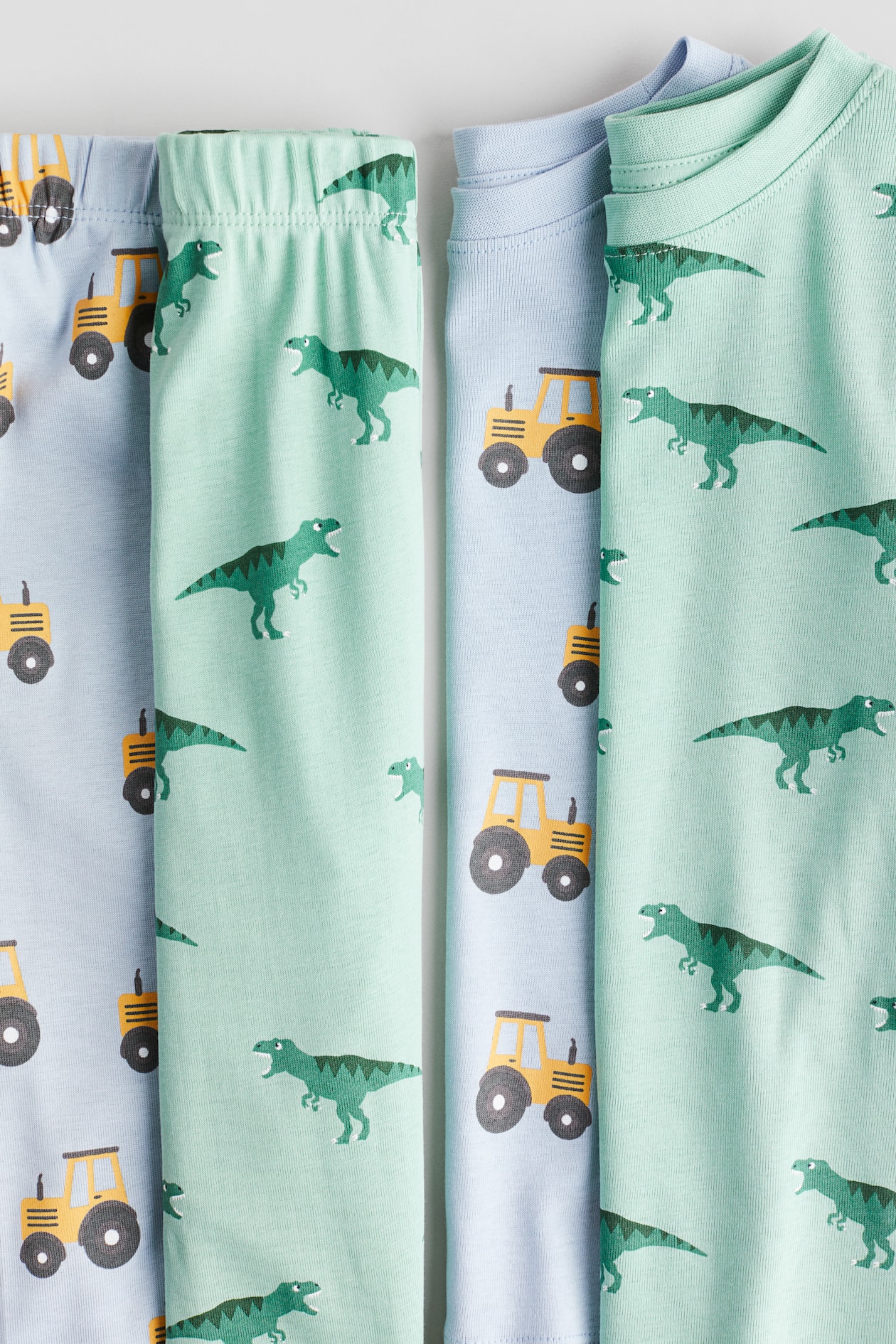 2-pack printed cotton pyjamas - Light blue/Patterned - Kids | H&M GB