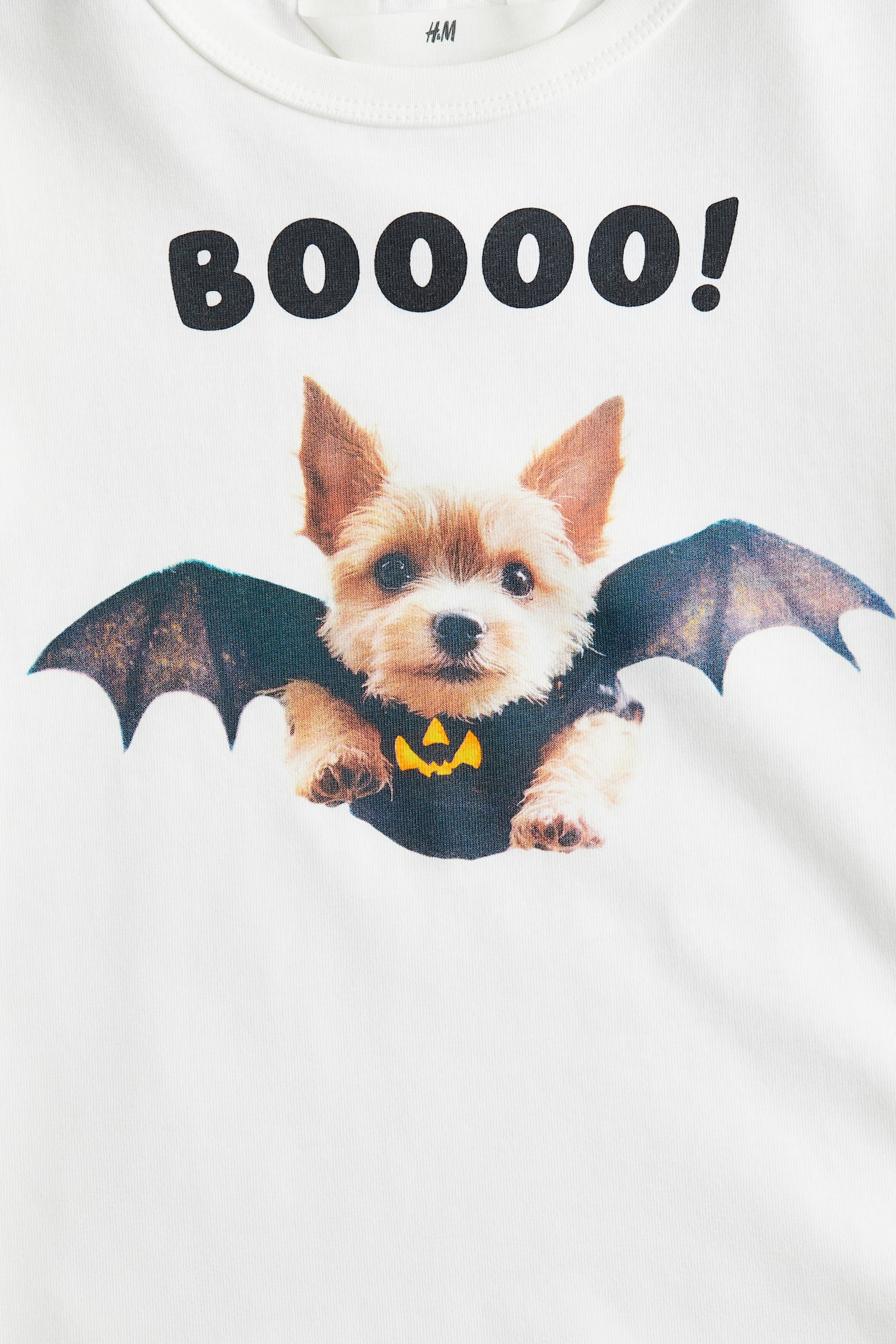 Print-motif T-shirt - White/Boooo! - Kids | H&M GB