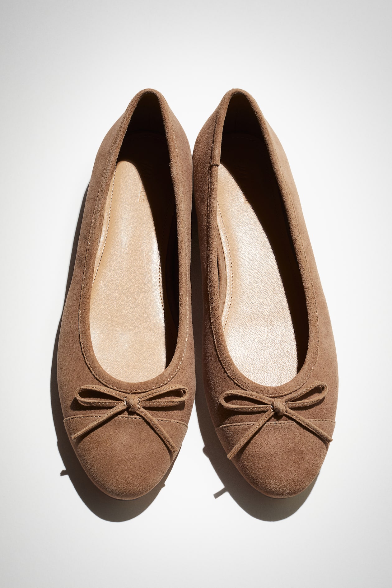Ballerinas aus Leder - Dunkelbeige - Ladies | H&M DE