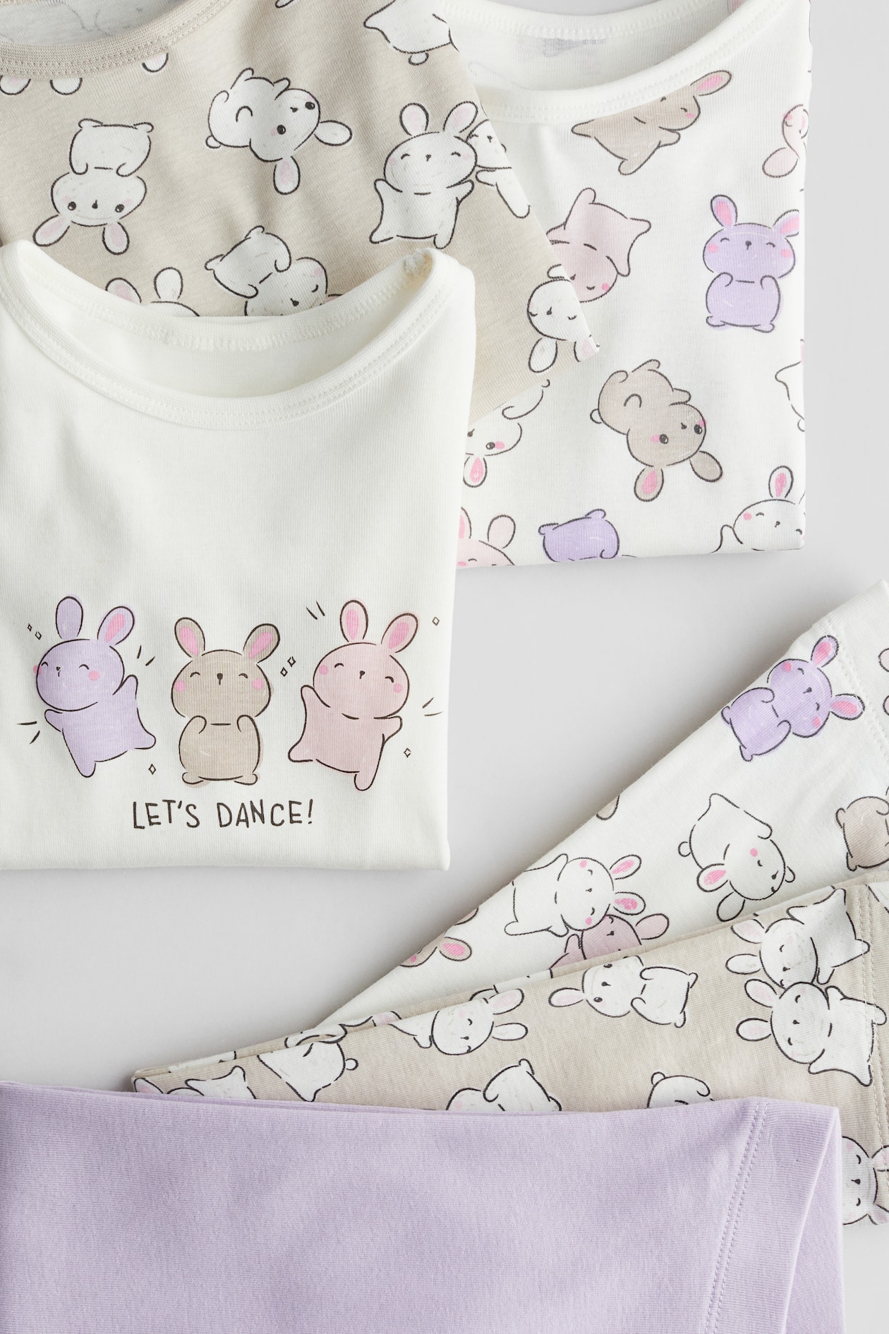 3-pack Cotton Pajamas - Light purple/Let's Dance - Kids | H&M US