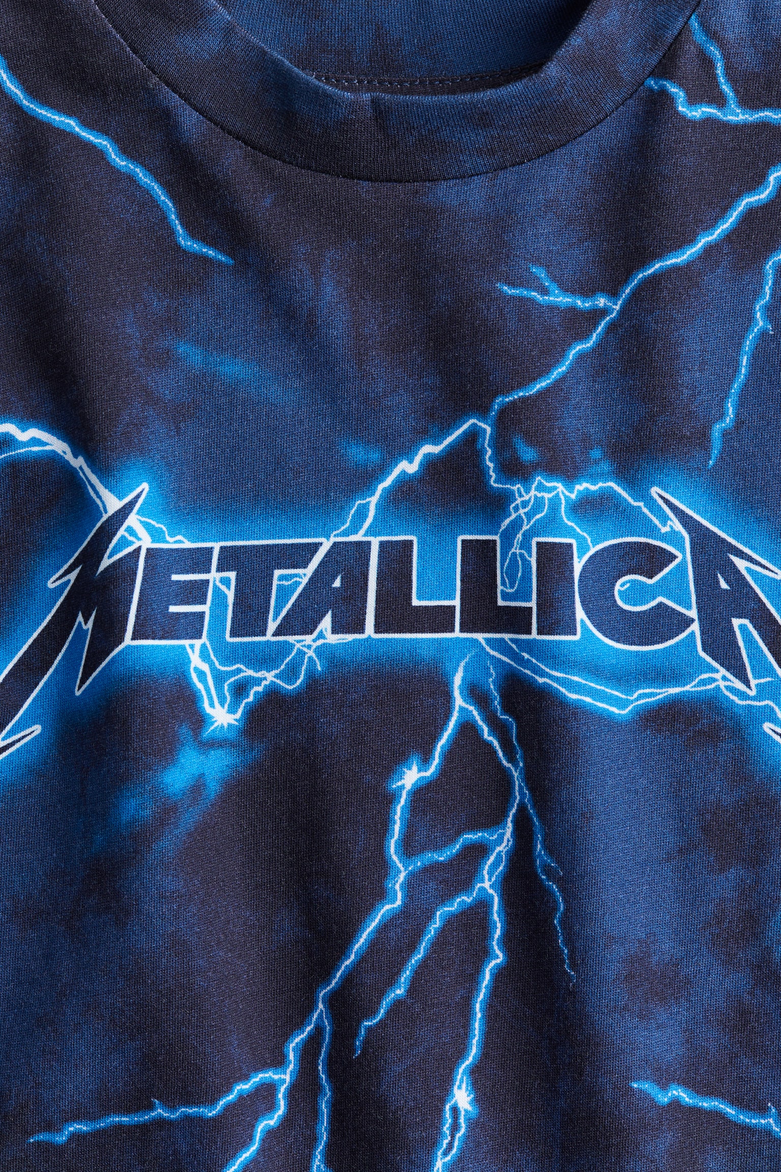 Oversized printed T-shirt - Dark blue/Metallica - Kids | H&M GB