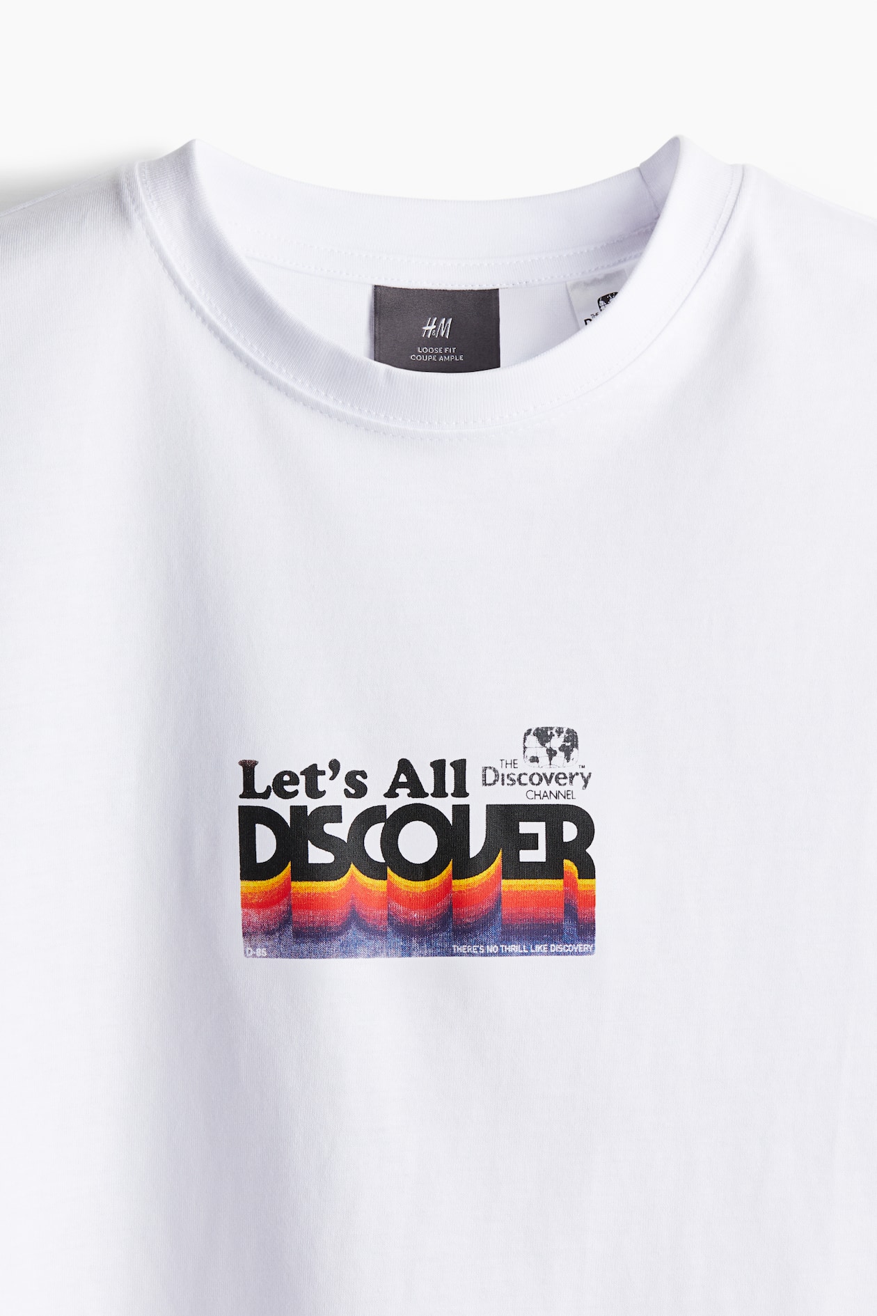 Men’s White/Discovery Channel Loose Fit T-shirt | H&M CA