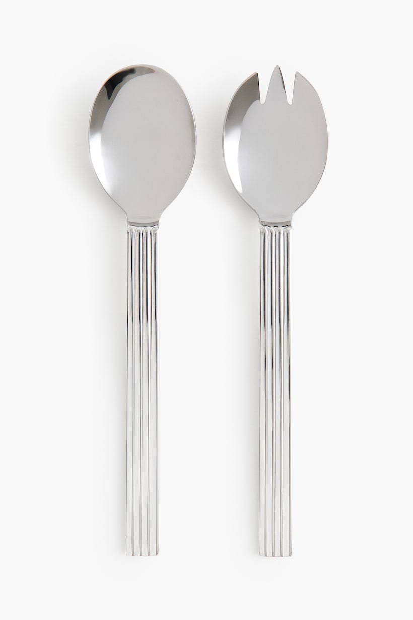 Silver-colored Metal Salad Servers at H&M Home | H&M US